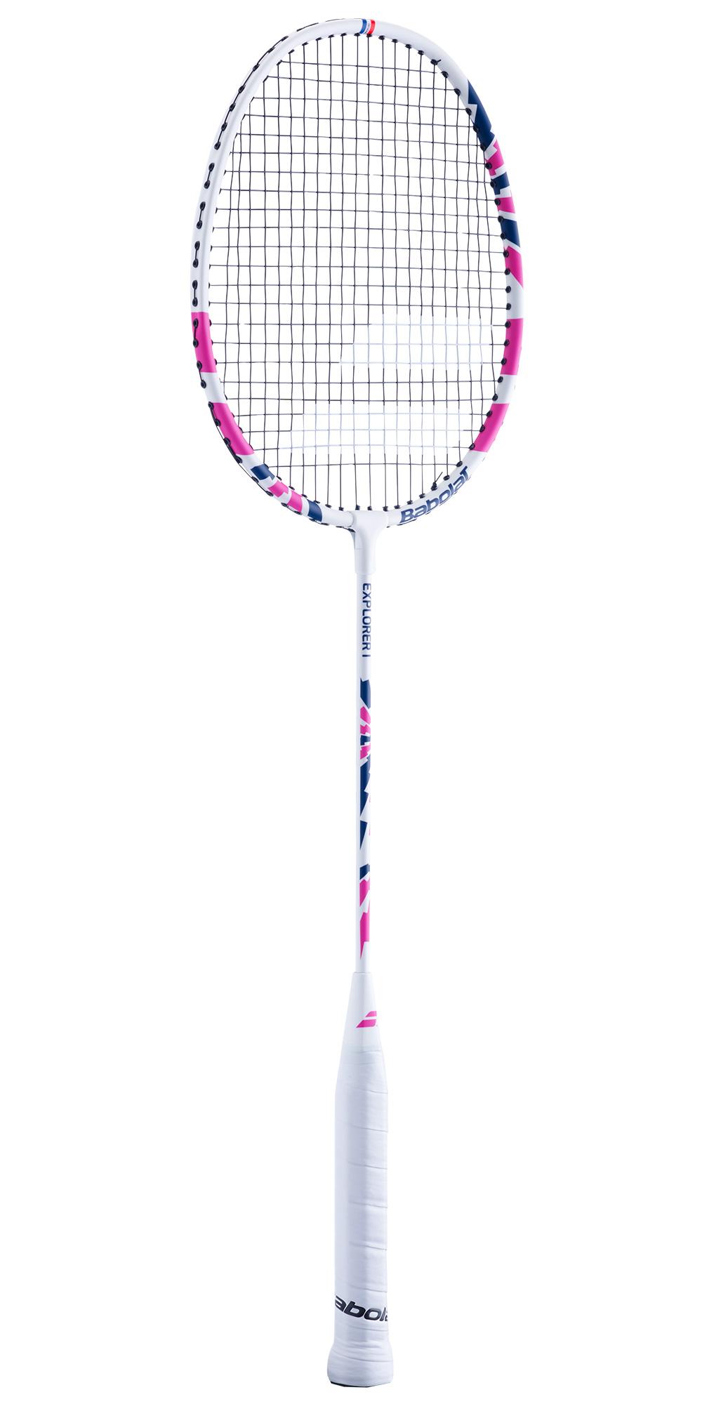 Babolat Explorer I Badminton Racket - White/Pink - Tennisnuts.com