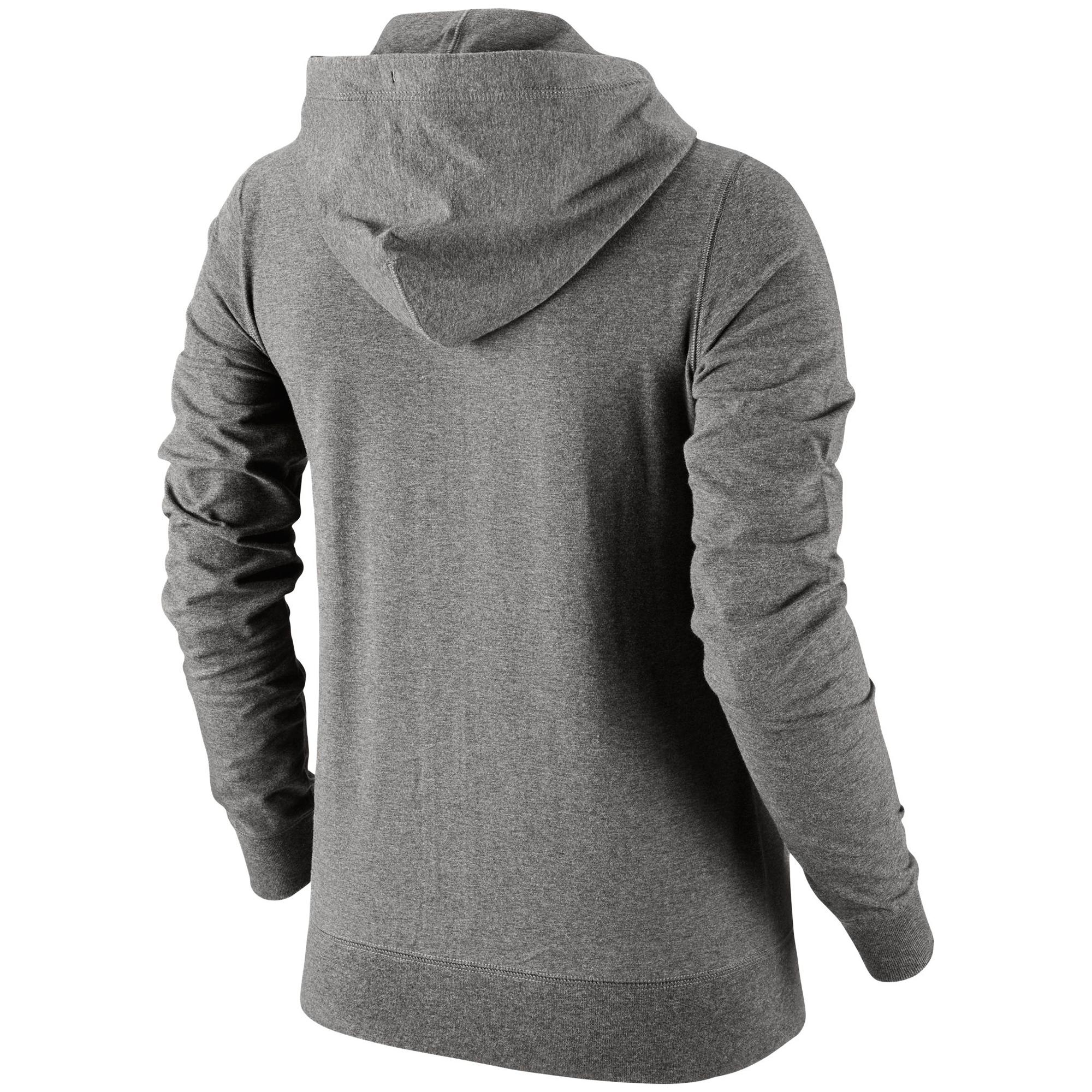 Nike Womens Sportswear Hoodie - Dark Grey Heather - Tennisnuts.com