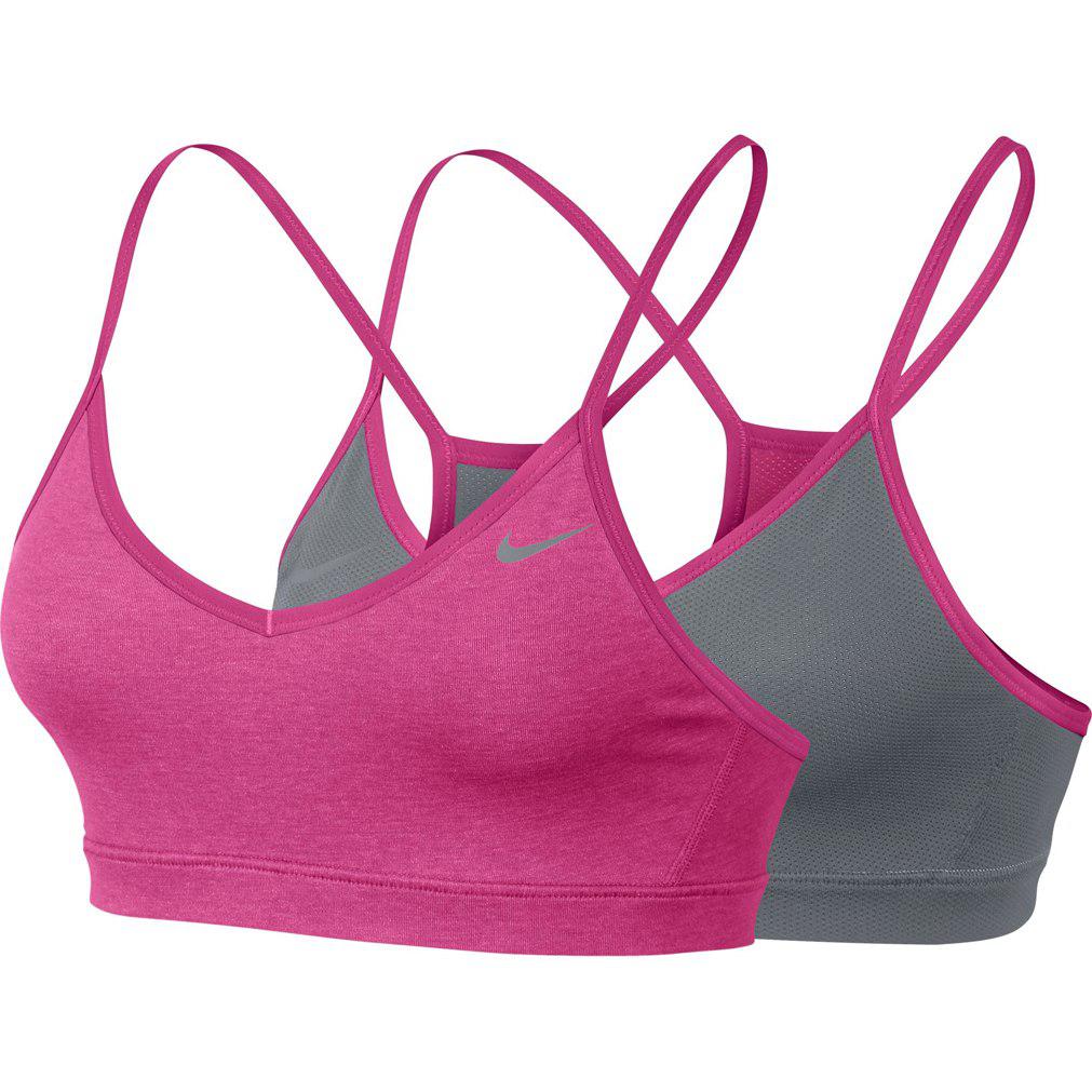 Nike Victory Reversible Bra - Vivid Pink/Cool Grey - Tennisnuts.com