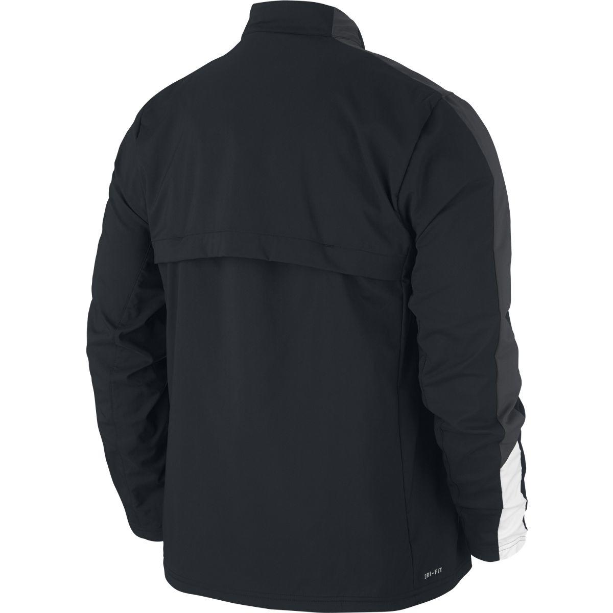 Nike Mens Woven Tennis Jacket - Black/Anthracite - Tennisnuts.com