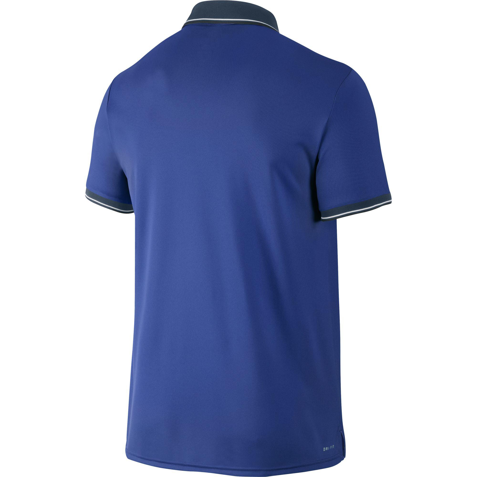 Nike Mens Court Tennis Polo - Game Royal - Tennisnuts.com