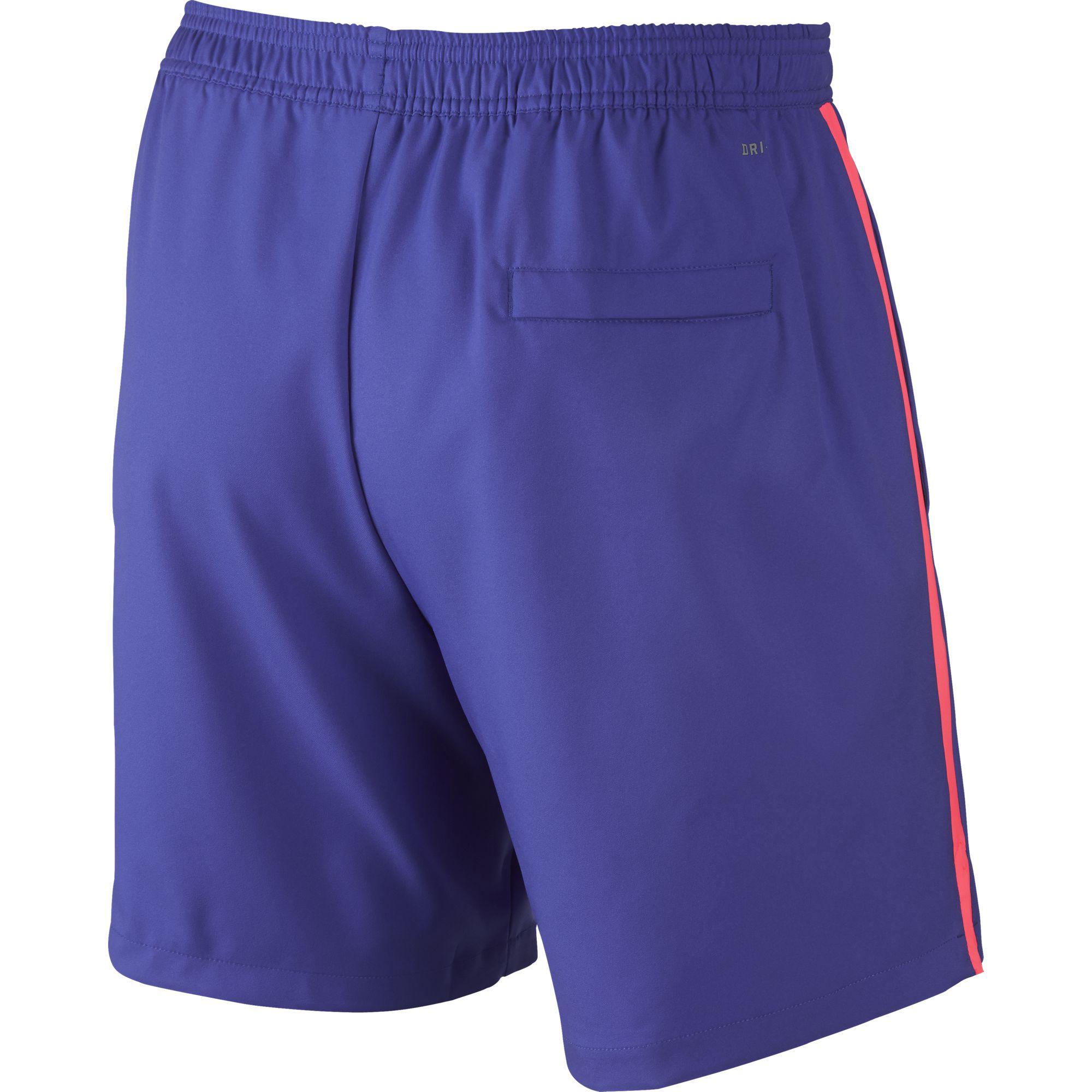 Nike Mens Court 7" Tennis Shorts - Persian Violet/Hot Lava - Tennisnuts.com