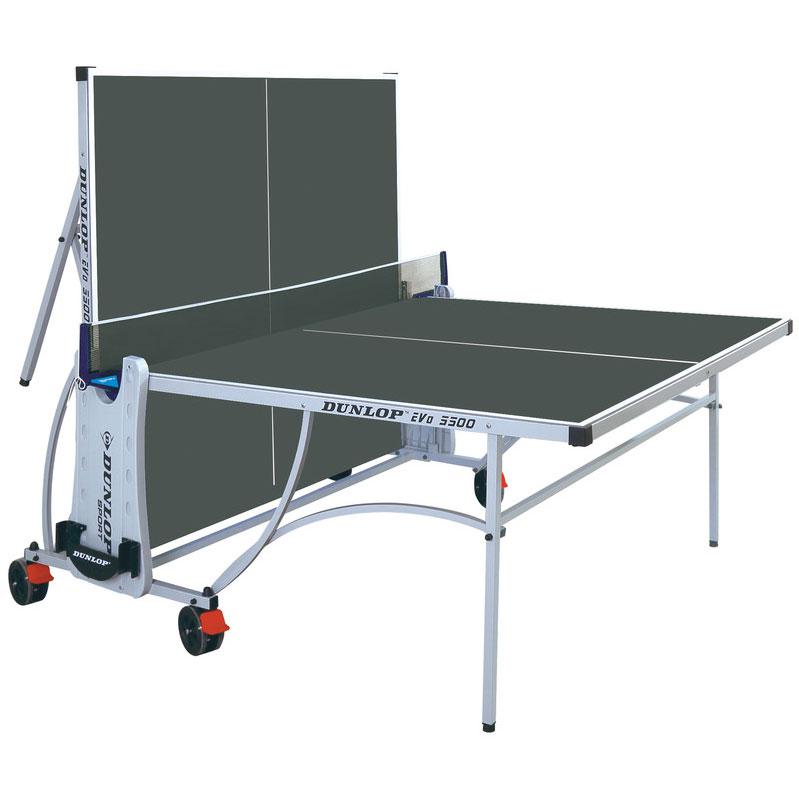 Dunlop Evo5500 Outdoor Table Tennis Table Set - Green - Tennisnuts.com
