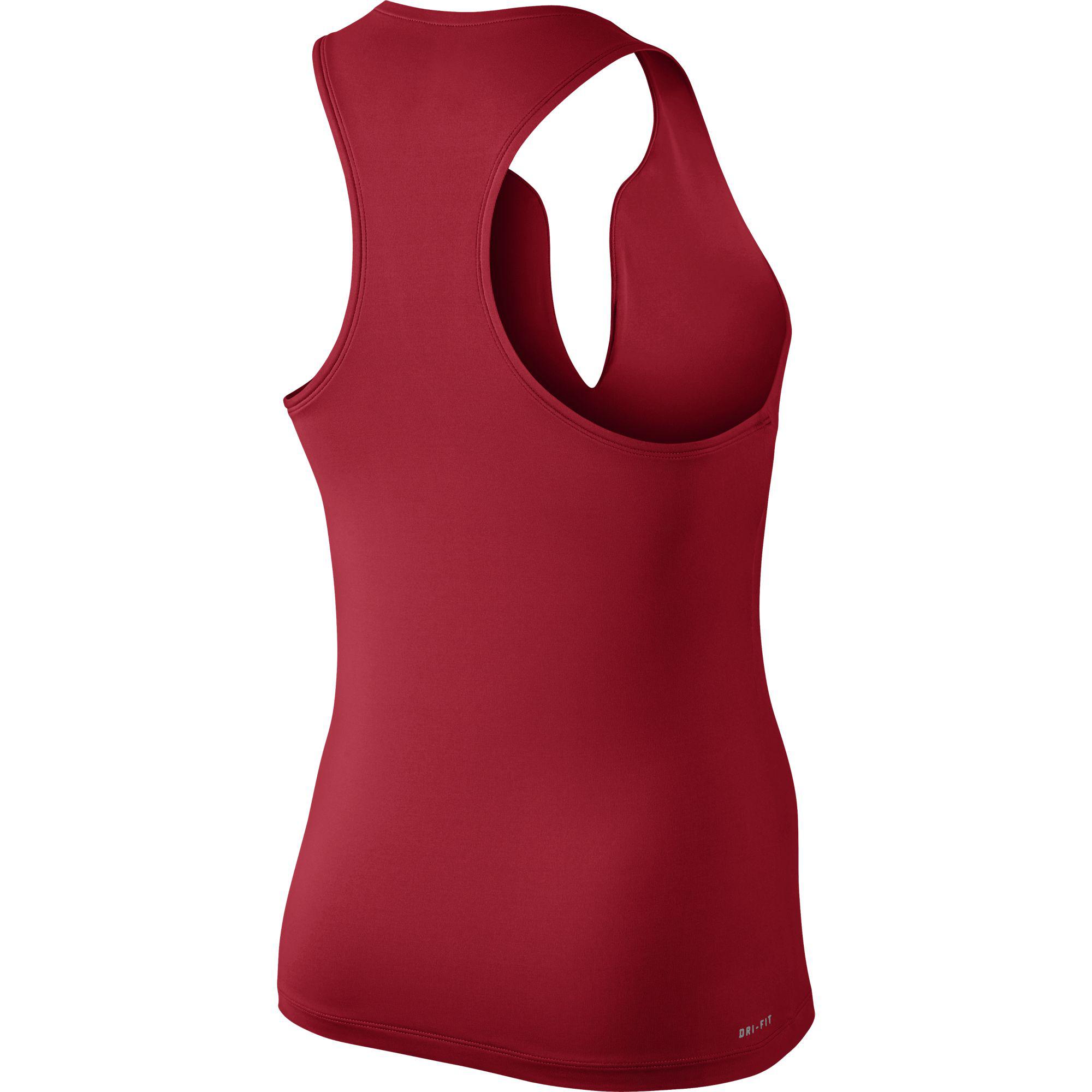 Nike Womens Pure Tennis Tank Top - University Red - Tennisnuts.com