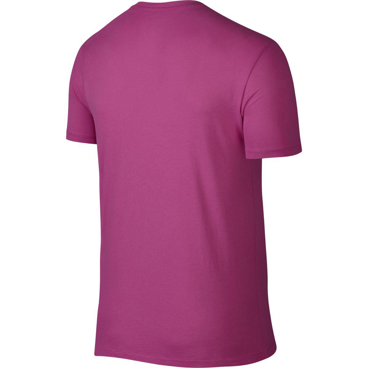 Nike Mens Rafa Icon Tee - Hot Pink/White - Tennisnuts.com