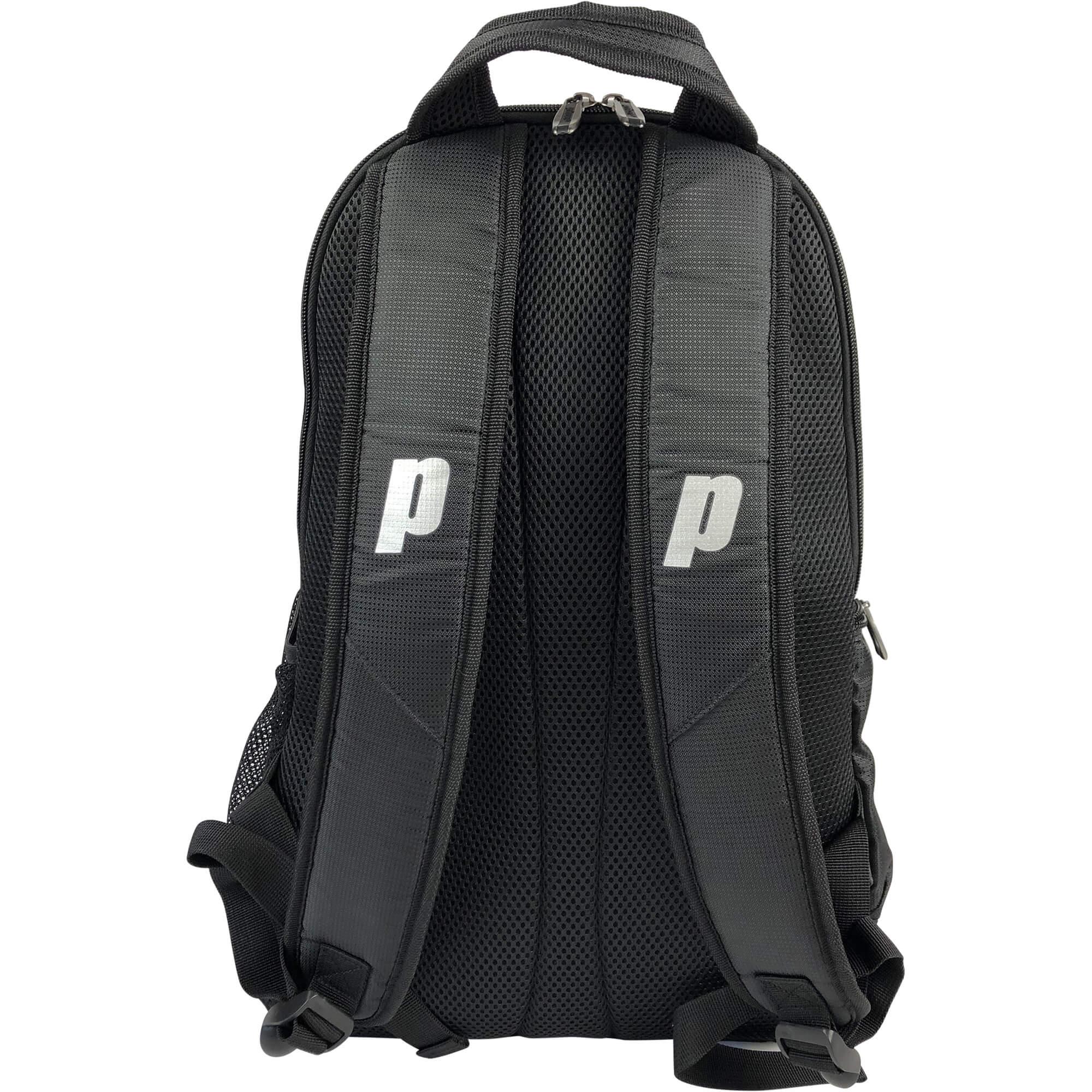 Prince Backpack - Black/White/Silver - Tennisnuts.com