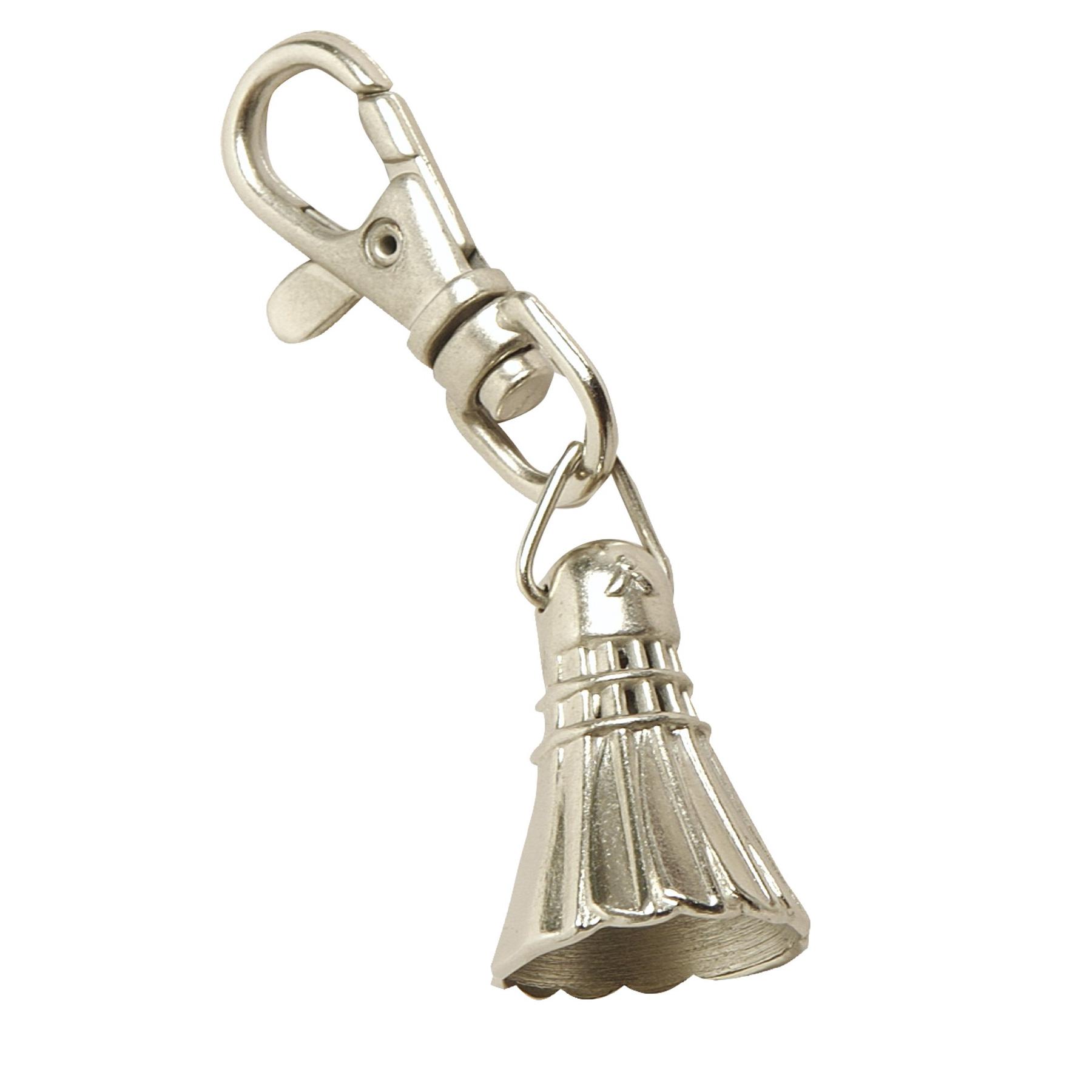 Victor Shuttlecock Keychain - Silver - Tennisnuts.com