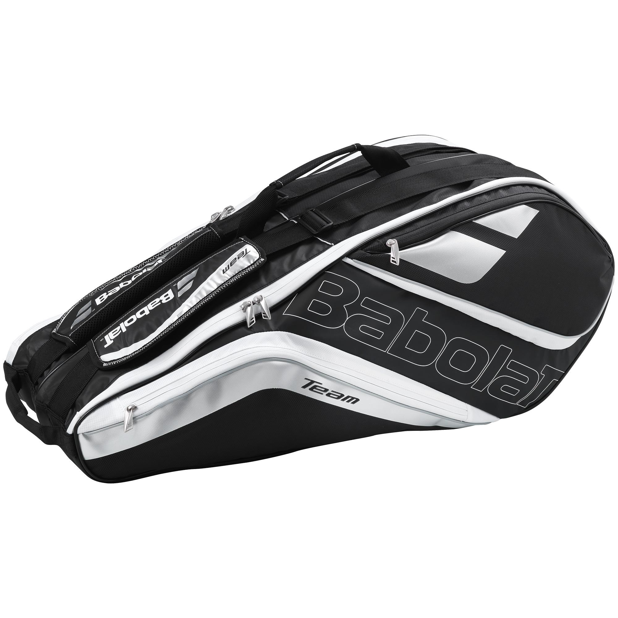 Babolat Team Line 6 Racket Bag - Black/Silver - Tennisnuts.com