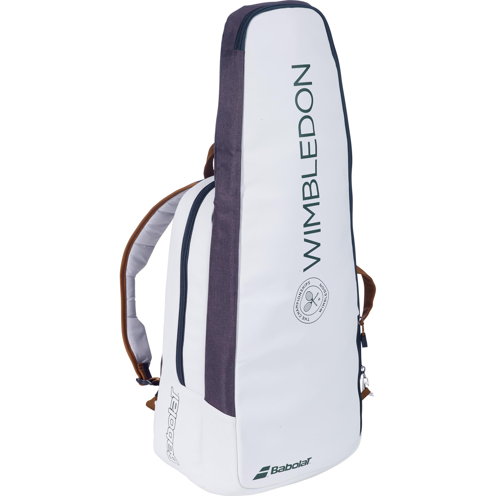 Babolat Pure Wimbledon Backpack - White/Gold - Tennisnuts.com