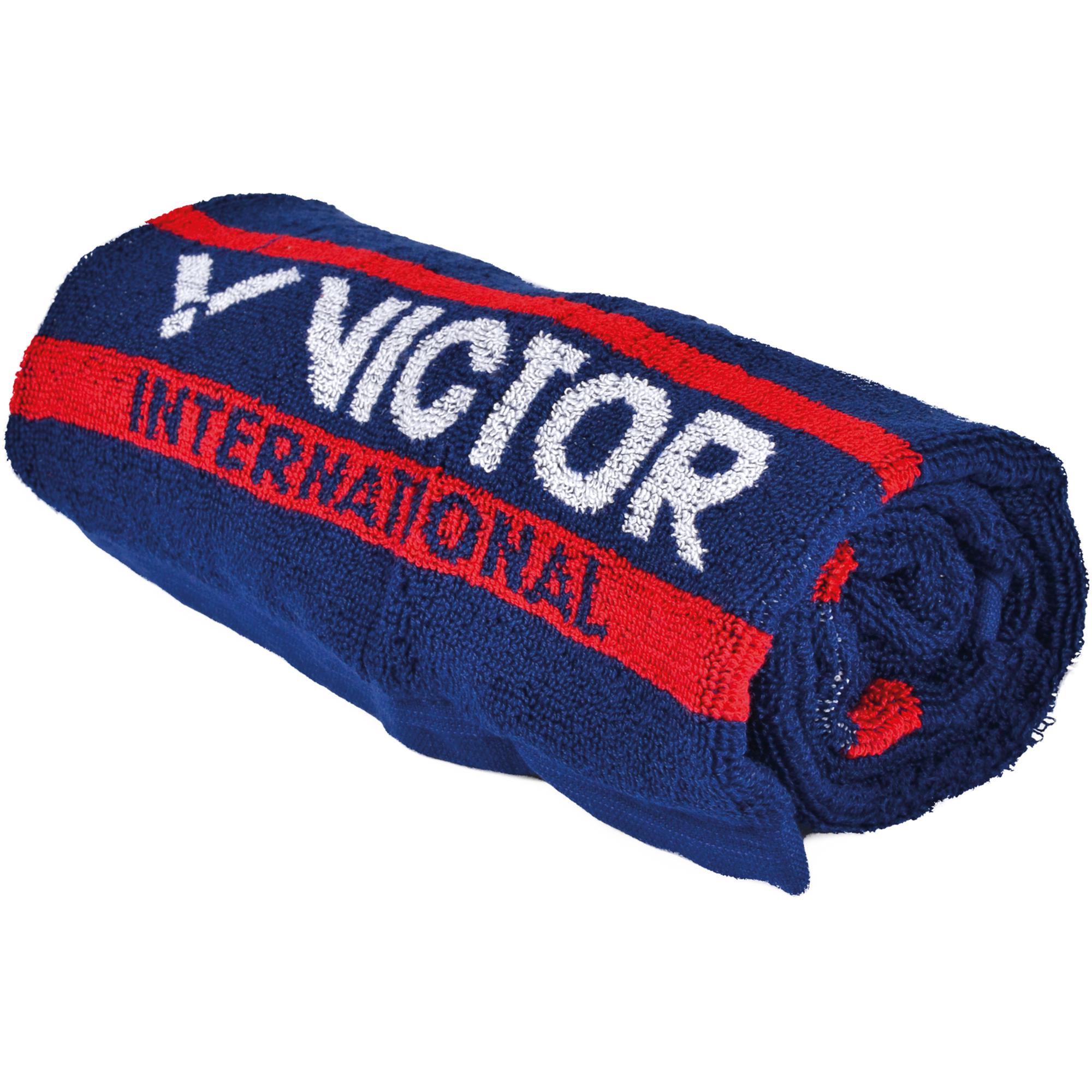 Victor Towel (50 x 100cm) - Blue/Red - Tennisnuts.com