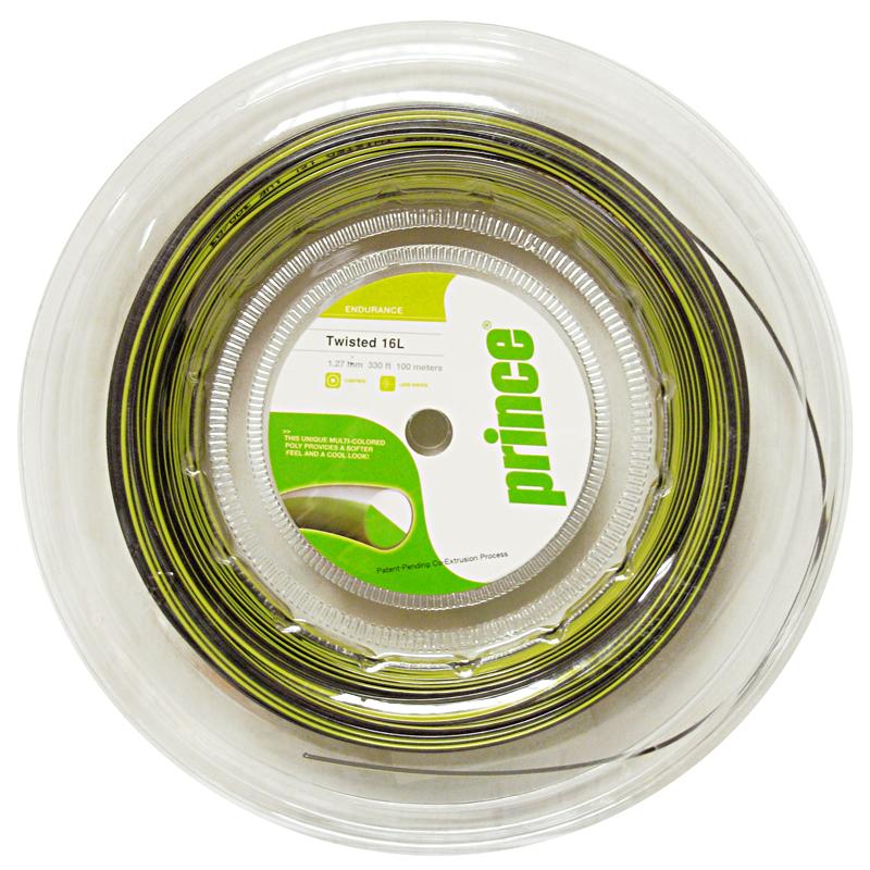 Prince Twisted 100m Tennis String Reel - Black/Yellow - Tennisnuts.com