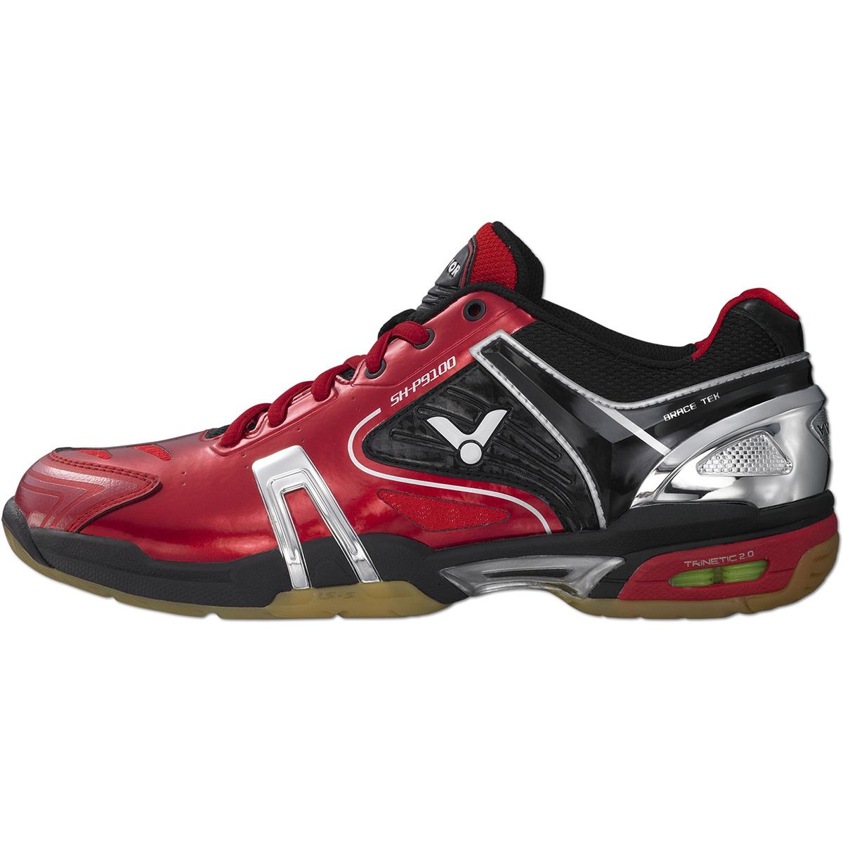 Victor Mens SH P9100 Indoor Court Shoes - Red - Tennisnuts.com