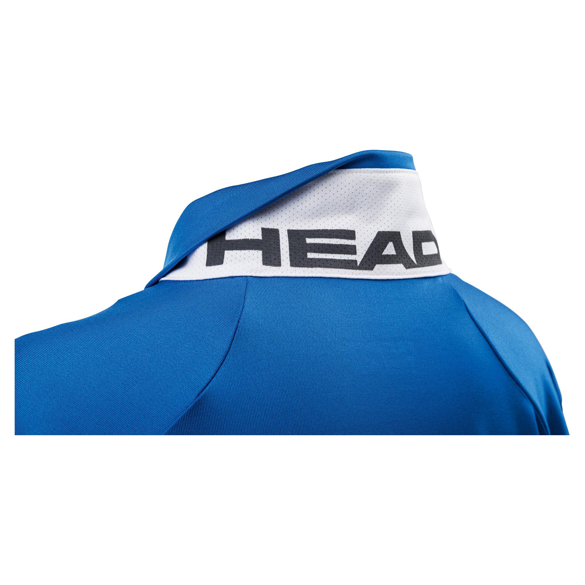 Head Mens Performance Polo Shirt - Blue - Tennisnuts.com