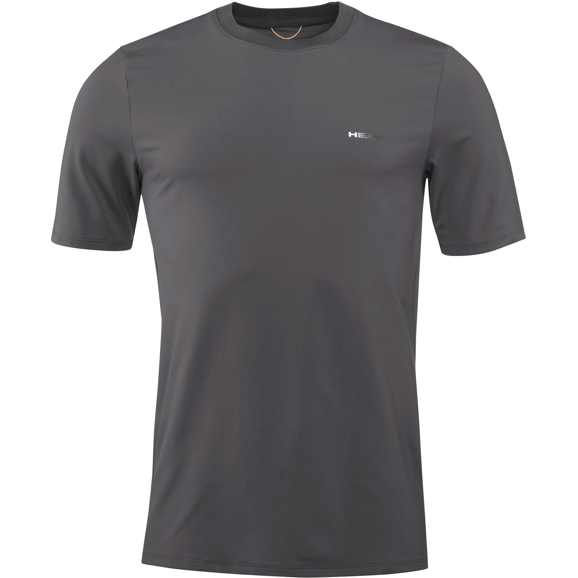 Head Mens Performance Plain T-Shirt - Anthracite - Tennisnuts.com
