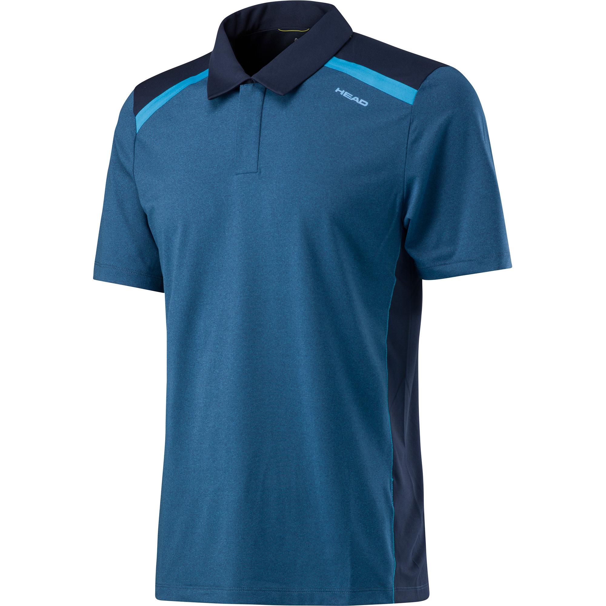 Head Mens Vision Polo Shirt - Navy - Tennisnuts.com