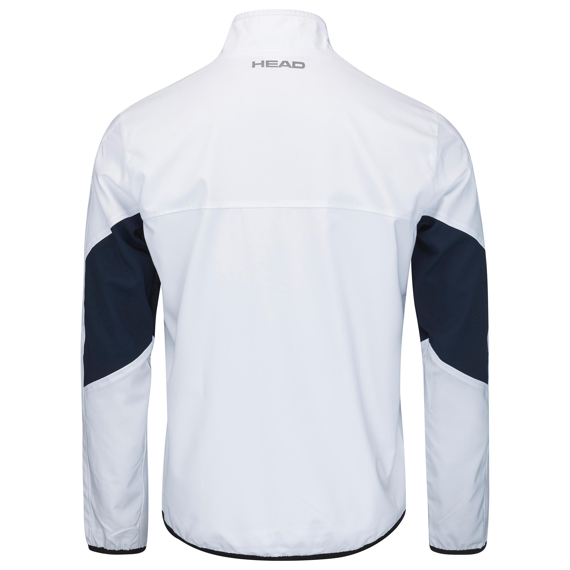 Head Mens Club Jacket - White/Dark Blue - Tennisnuts.com