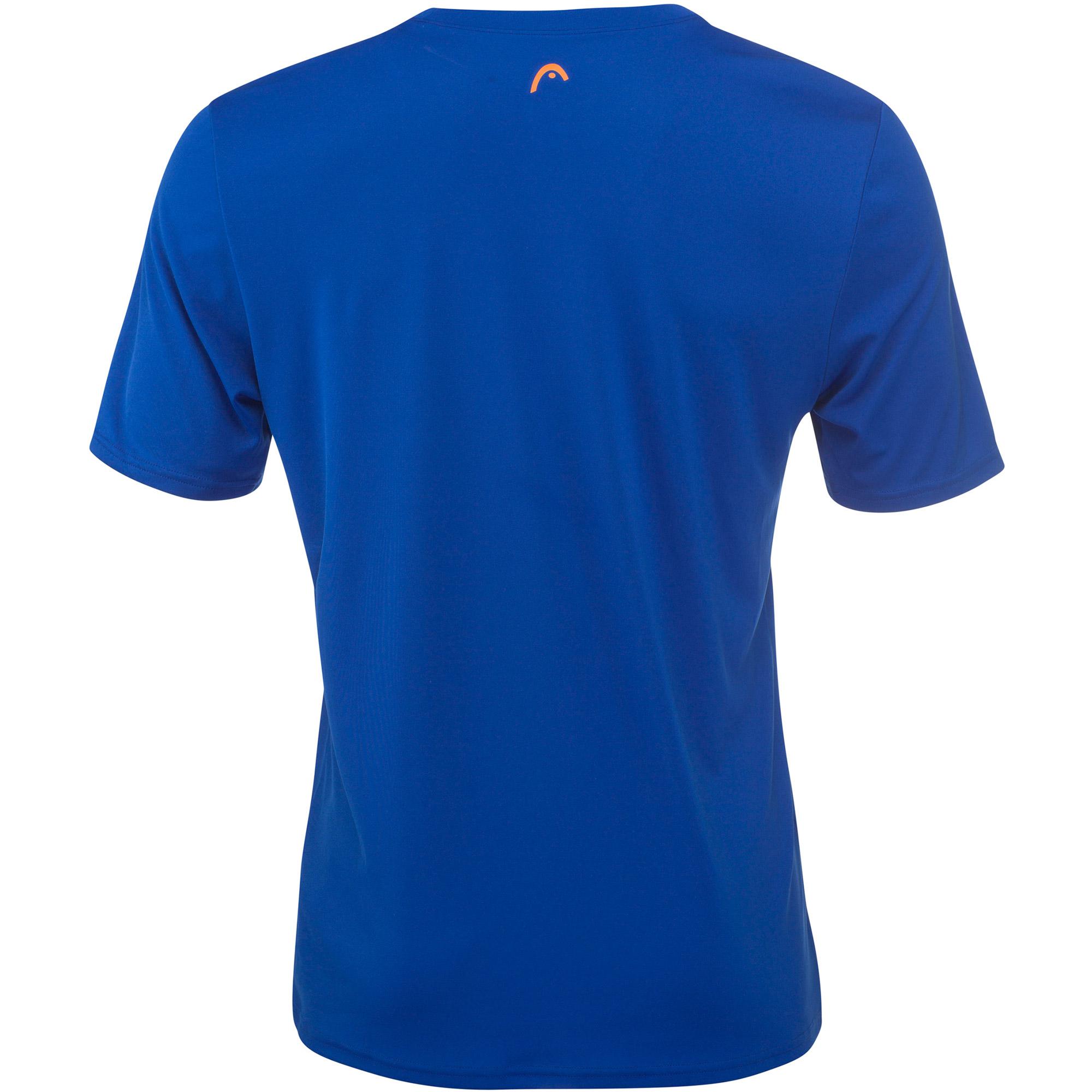 Head Mens Basic Tech T-Shirt - Royal Blue - Tennisnuts.com