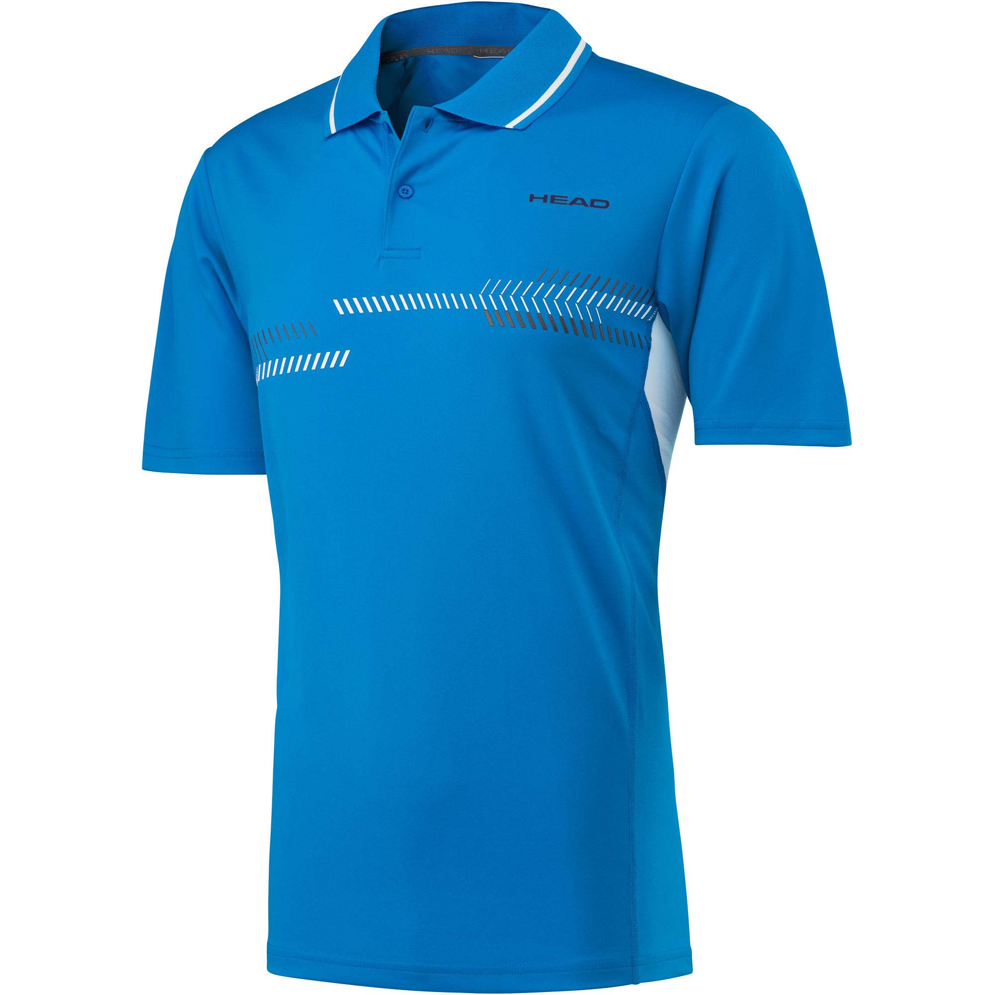 Head Mens Club Technical Polo - Blue - Tennisnuts.com