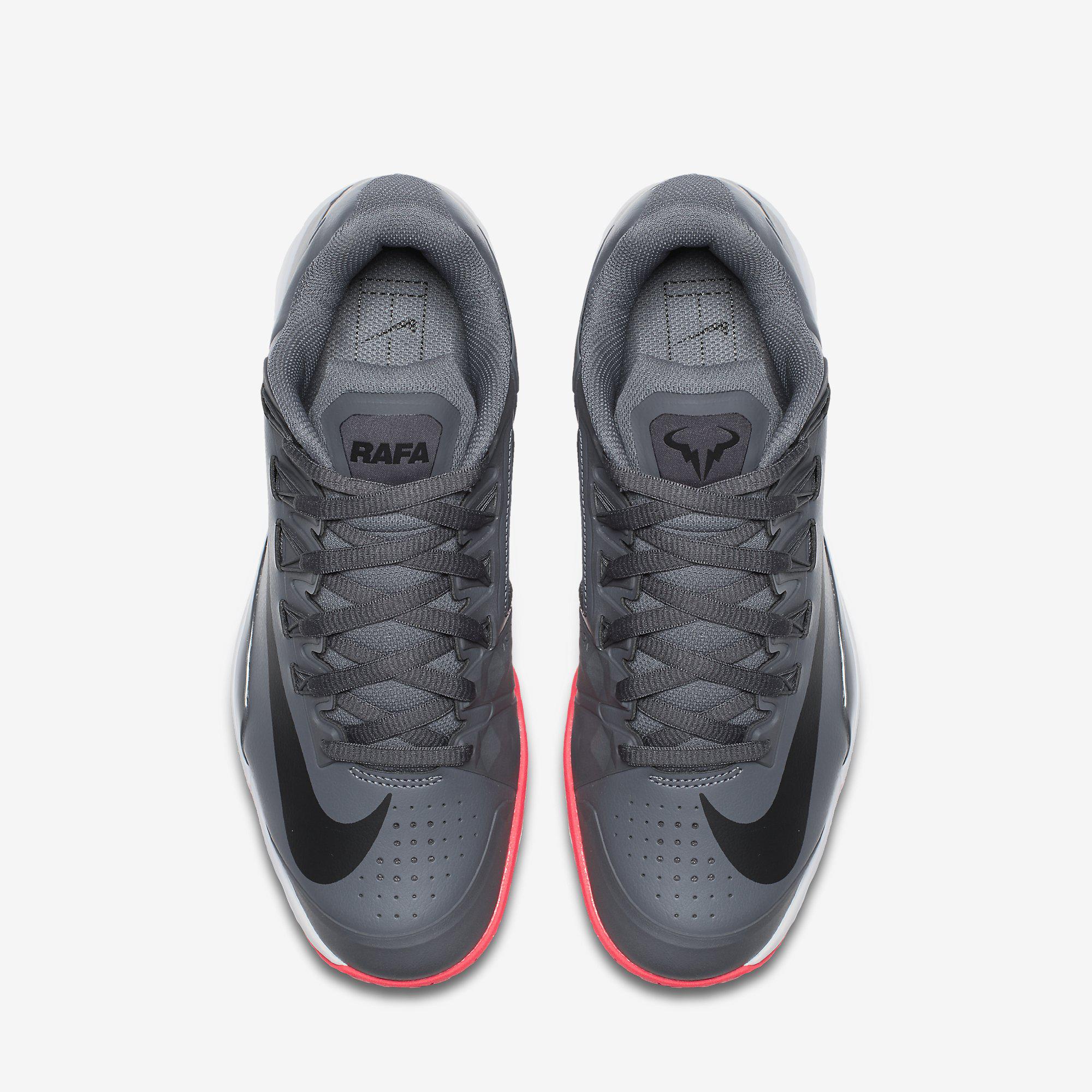 Nike Mens Lunar Ballistec 1.5 Legend Rafa Tennis Shoes - Dark Grey ...