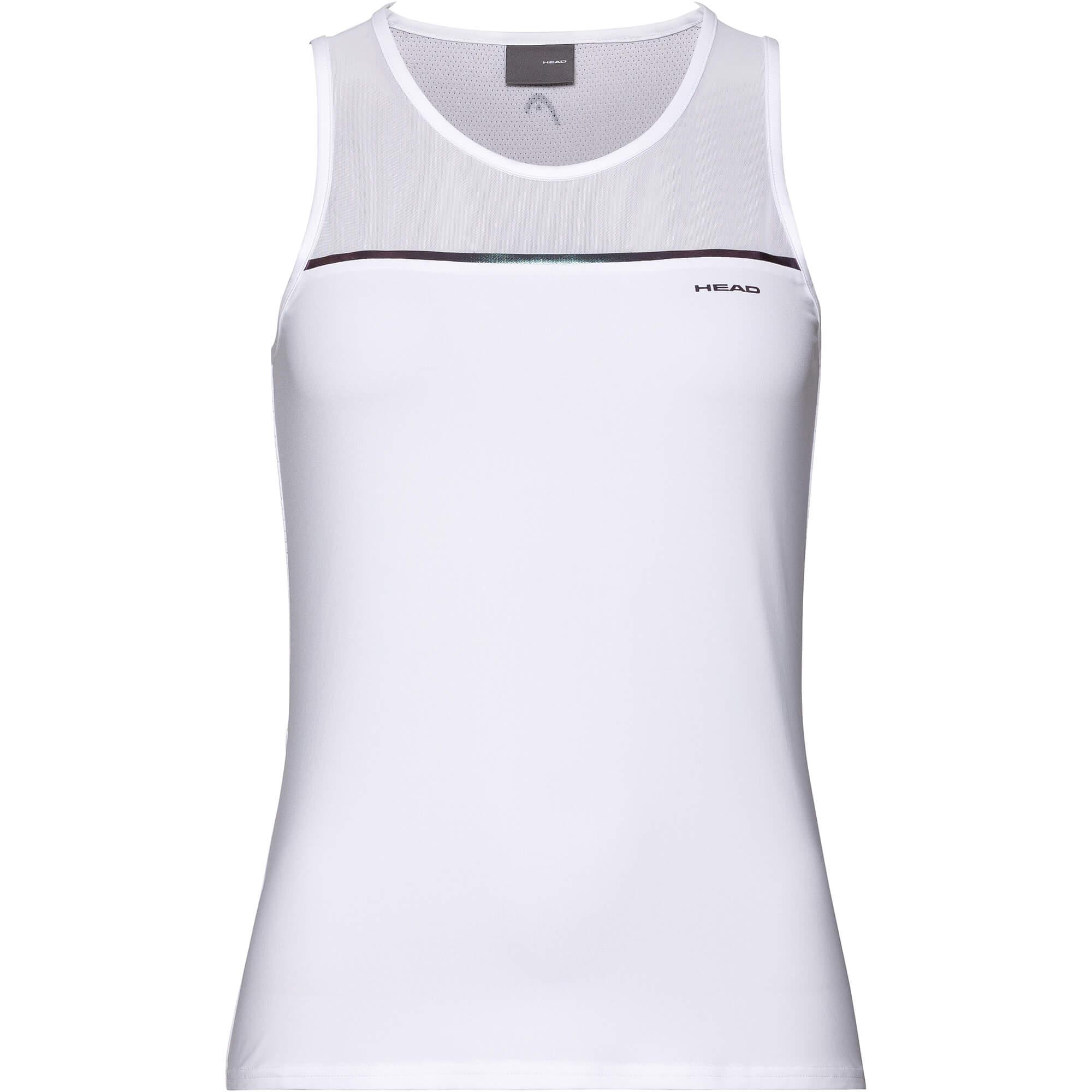Head Womens Performance Tank Top - White - Tennisnuts.com