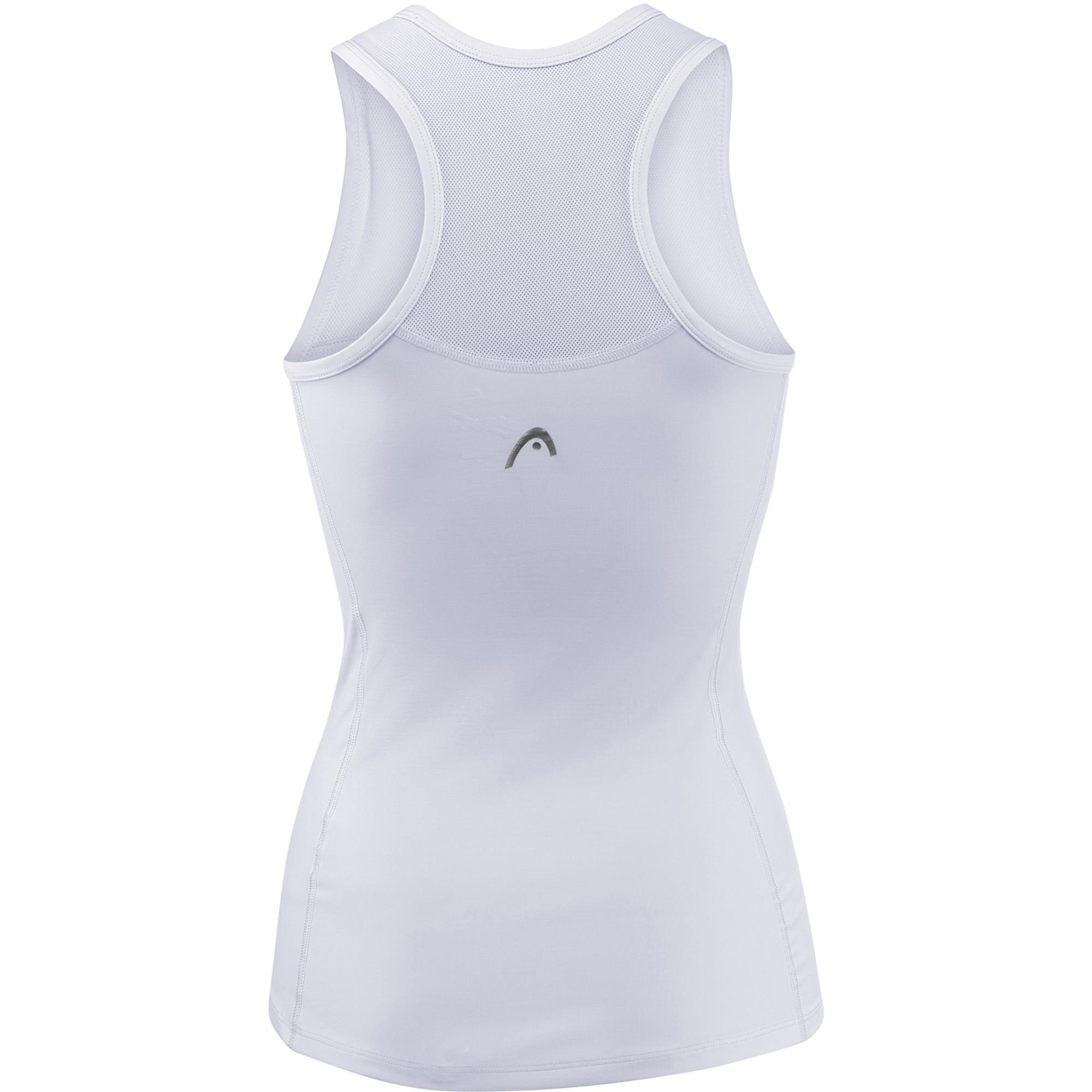 Head Womens Performance Tank Top - White - Tennisnuts.com