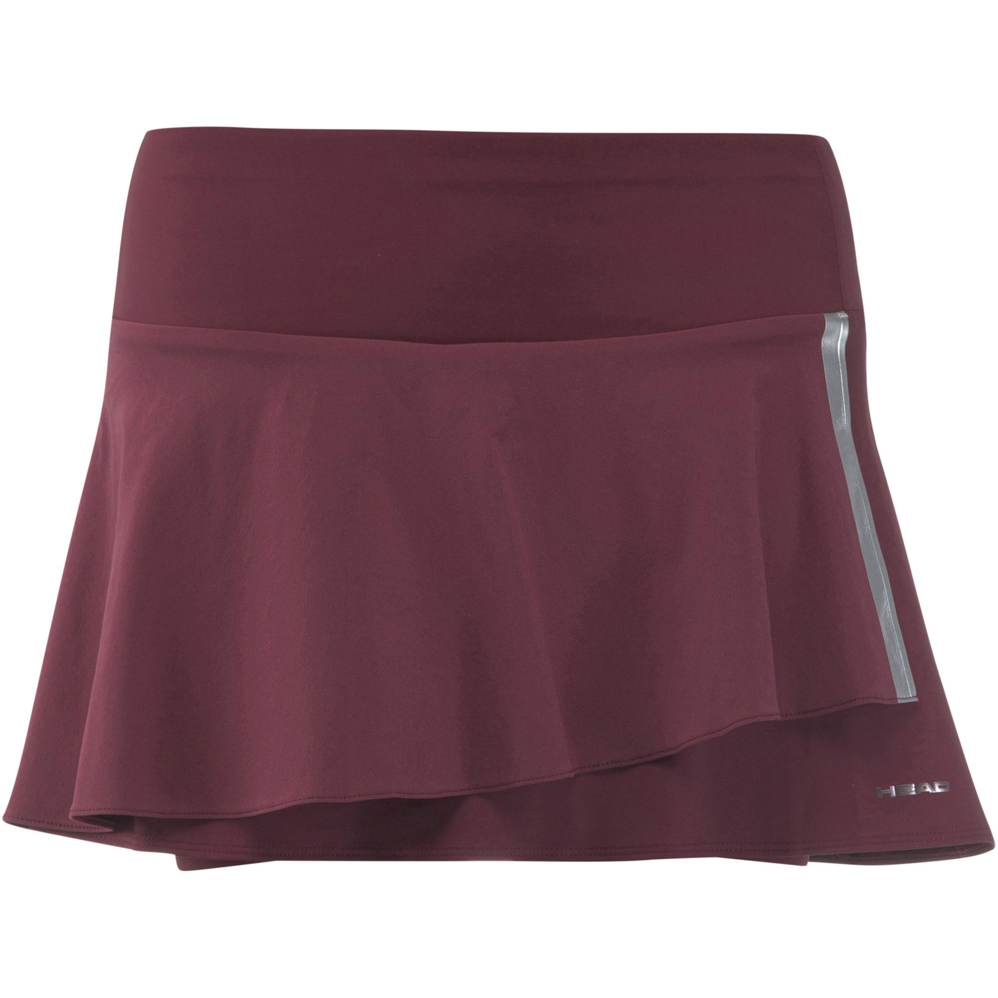 Head Womens Performance Skort - Burgundy - Tennisnuts.com