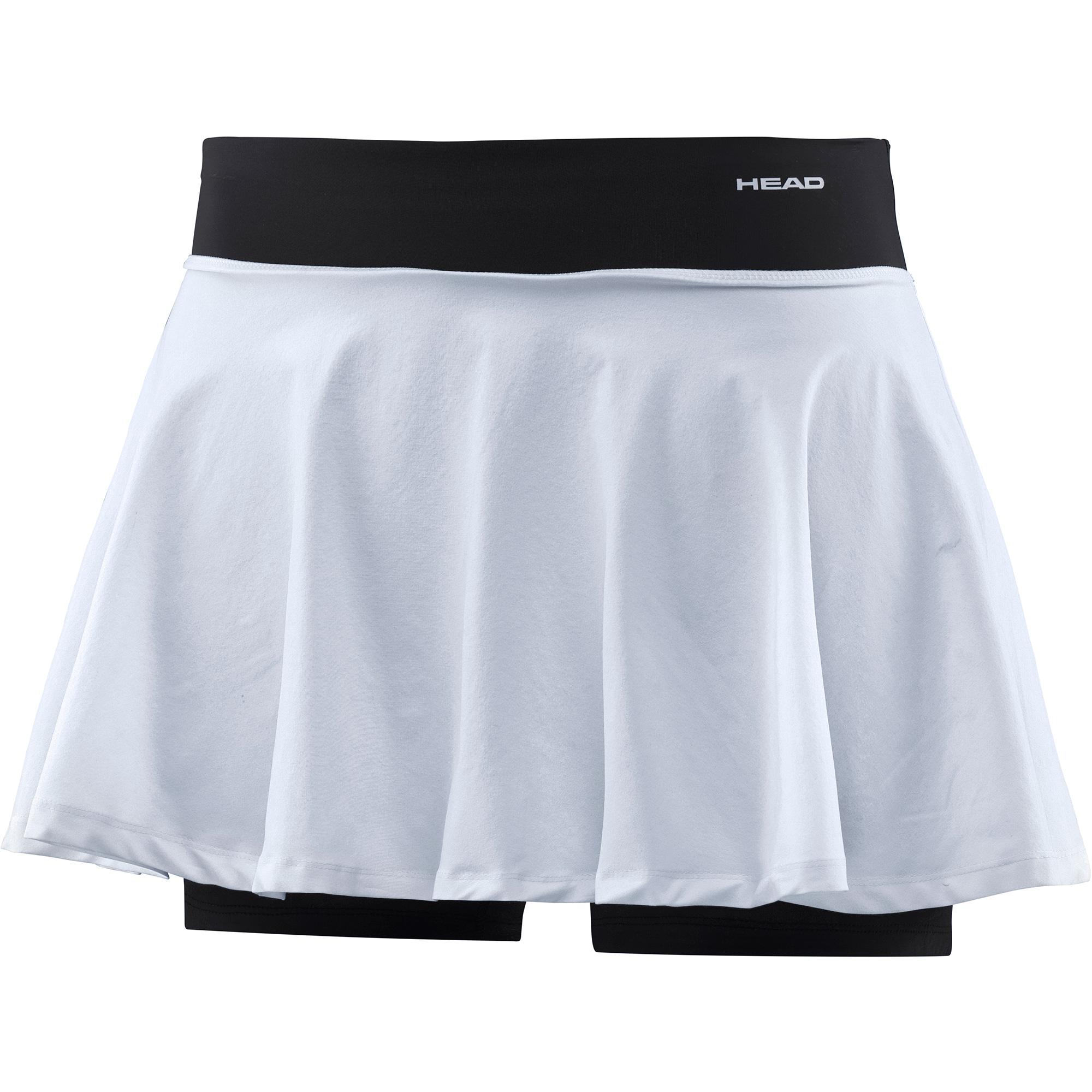 Head Womens Performance Woven Knit Skort - White - Tennisnuts.com