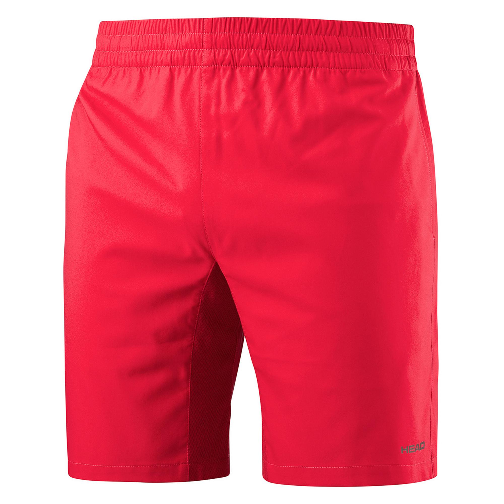 Head Boys Club Bermuda Shorts - Red - Tennisnuts.com