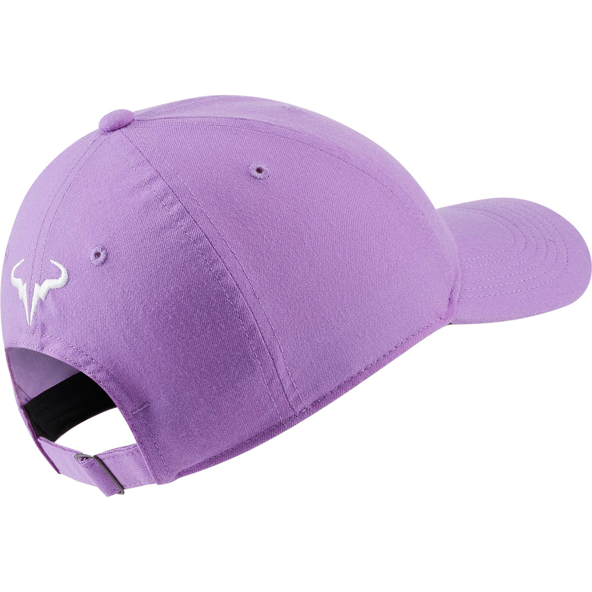 Nike Rafa AeroBill H86 Adjustable Cap - Bright Violet/White ...