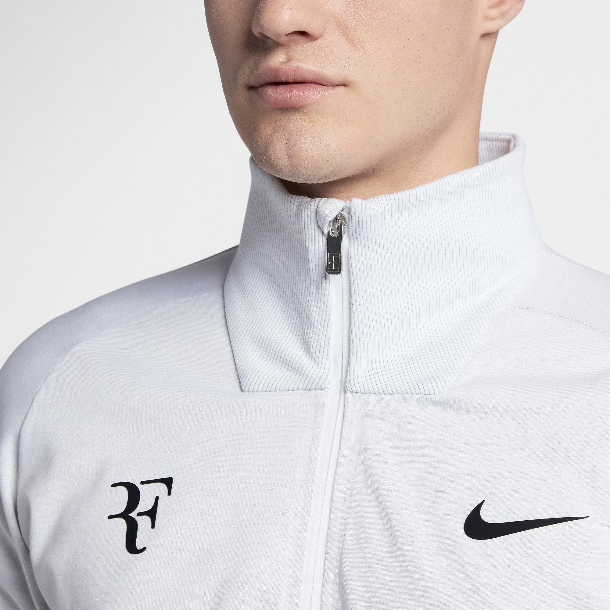 Nike Mens RF Tennis Jacket - White - Tennisnuts.com