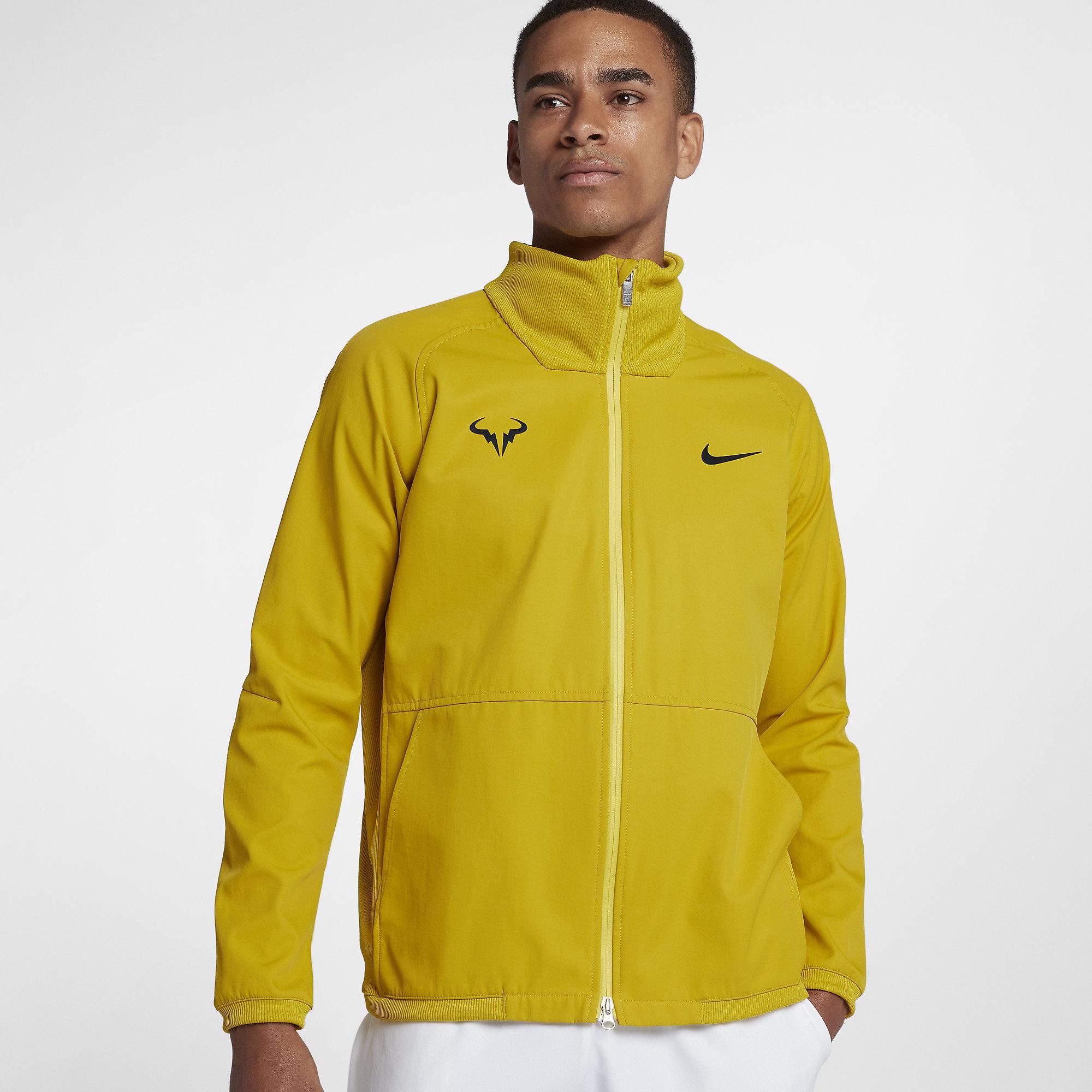 Nike Mens Rafa Tennis Jacket - Bright Citron - Tennisnuts.com
