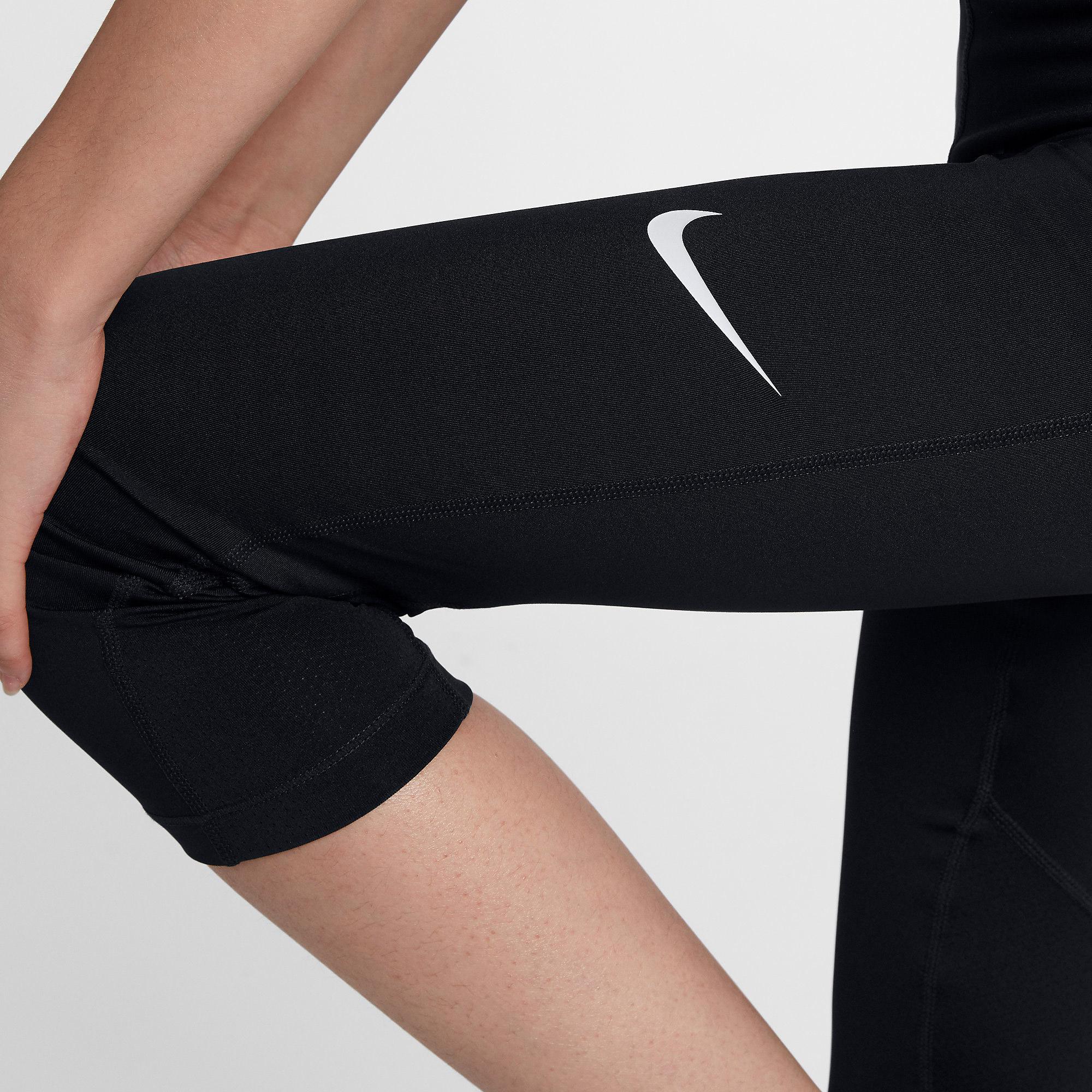 Nike Girls Pro Capri - Black - Tennisnuts.com