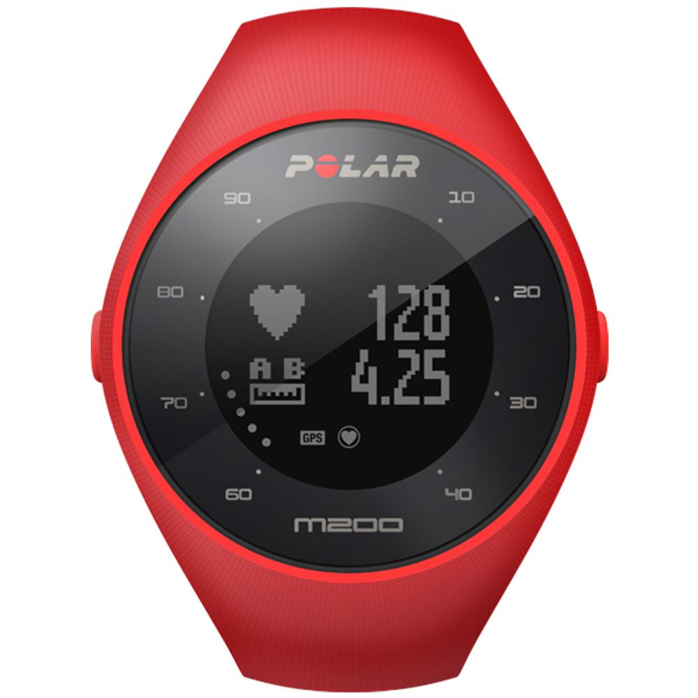Polar M200 GPS Running Watch (With HRM) - Red - Tennisnuts.com
