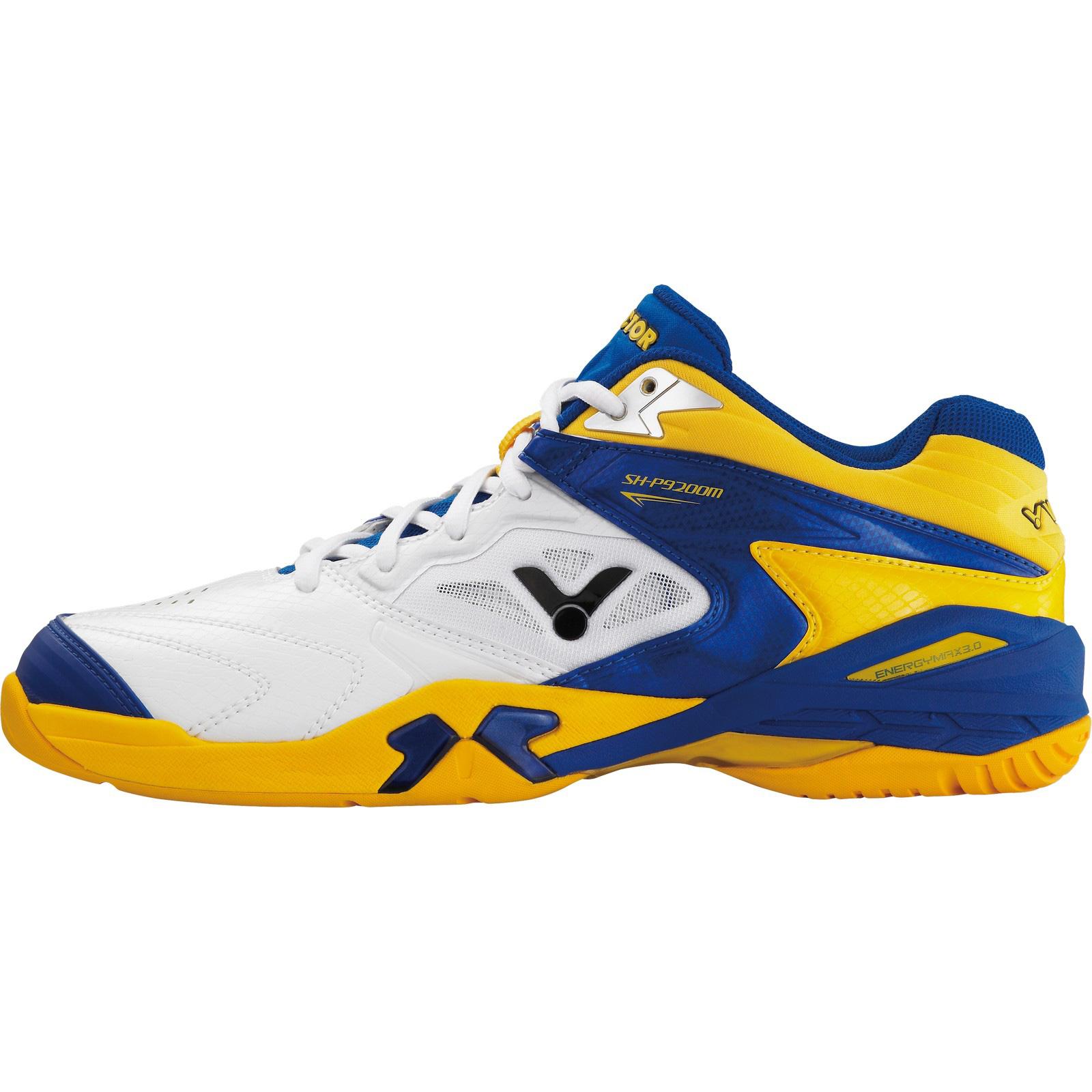 Victor Mens SH-P9200M Indoor Court Shoes - White/Blue/Yellow ...