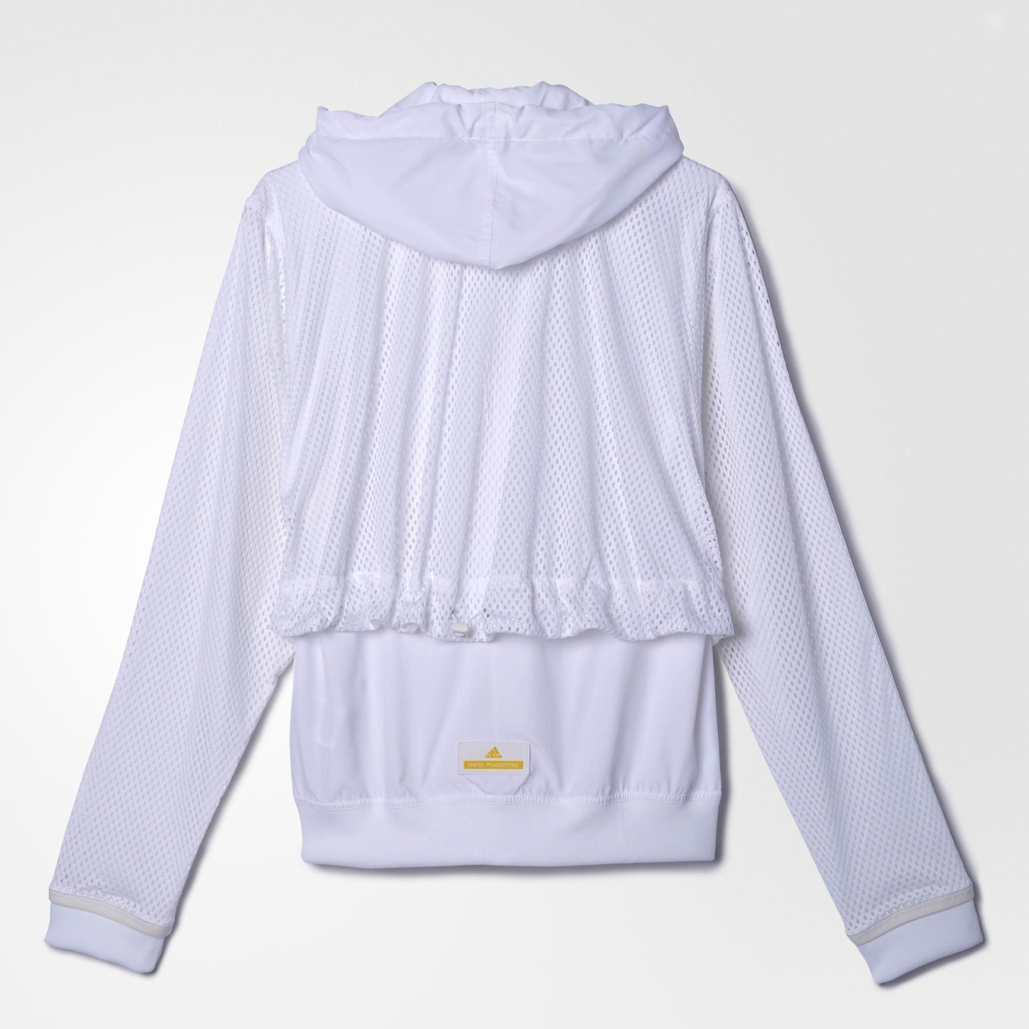 Adidas Womens SMC Barricade Wimbledon Jacket - White - Tennisnuts.com