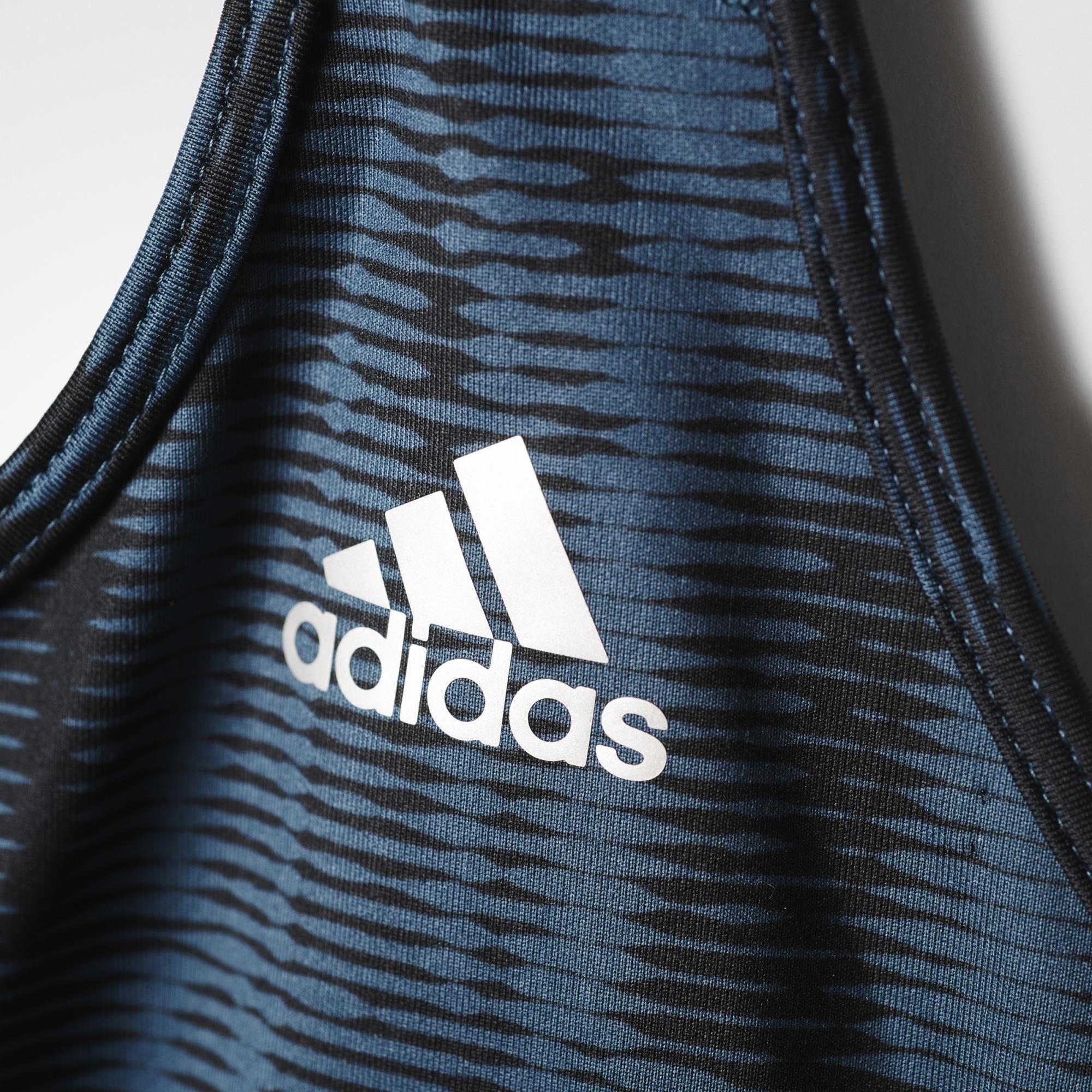 Adidas Techfit Printed Sports Bra - Midnight Blue - Tennisnuts.com