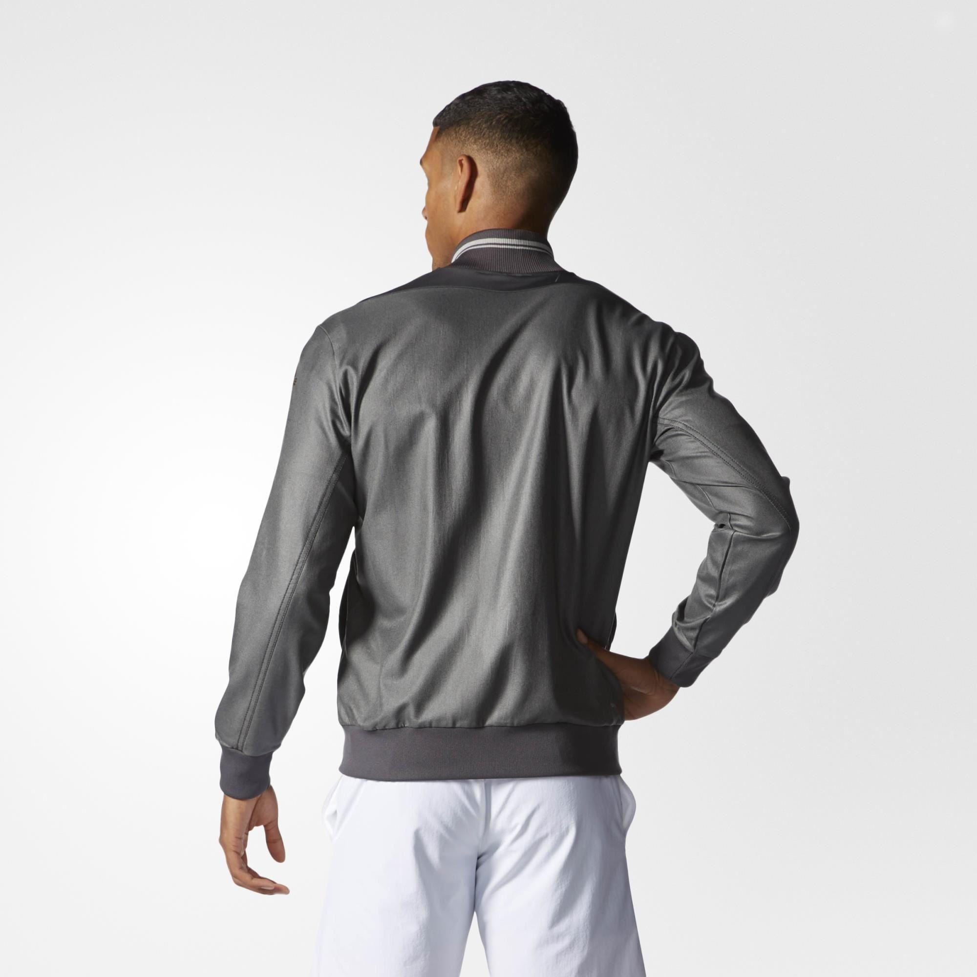 Adidas Mens Adizero Jacket - Solid Grey - Tennisnuts.com