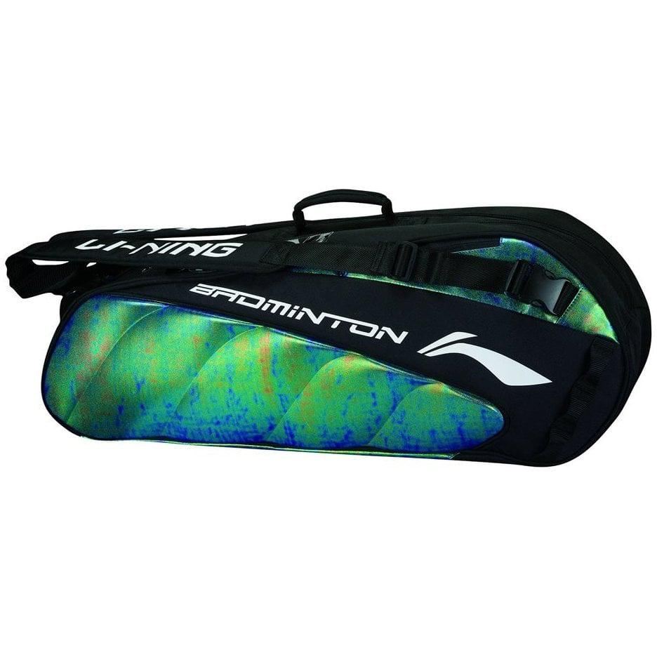 Li-Ning Badminton 6 Racket Bag - Green/Black - Tennisnuts.com