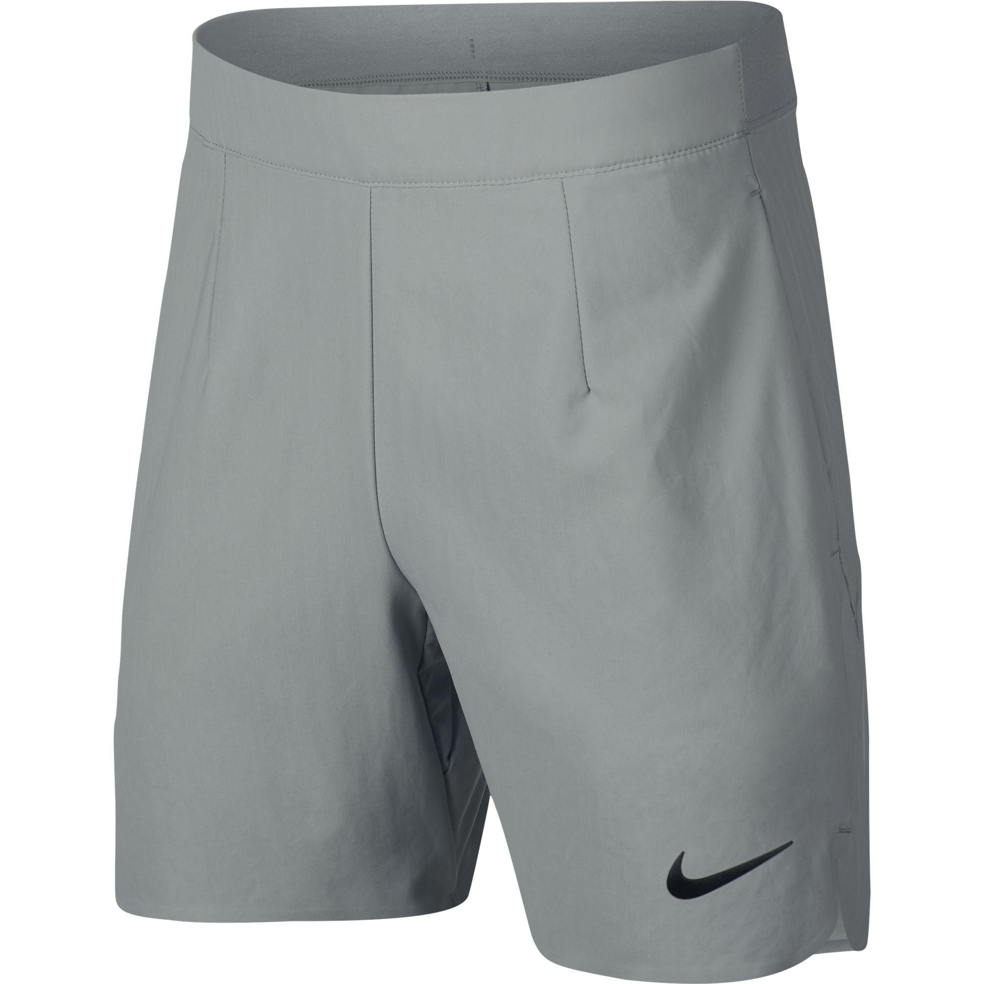 Nike Boys Court Ace Shorts - Light Pumice/Black - Tennisnuts.com