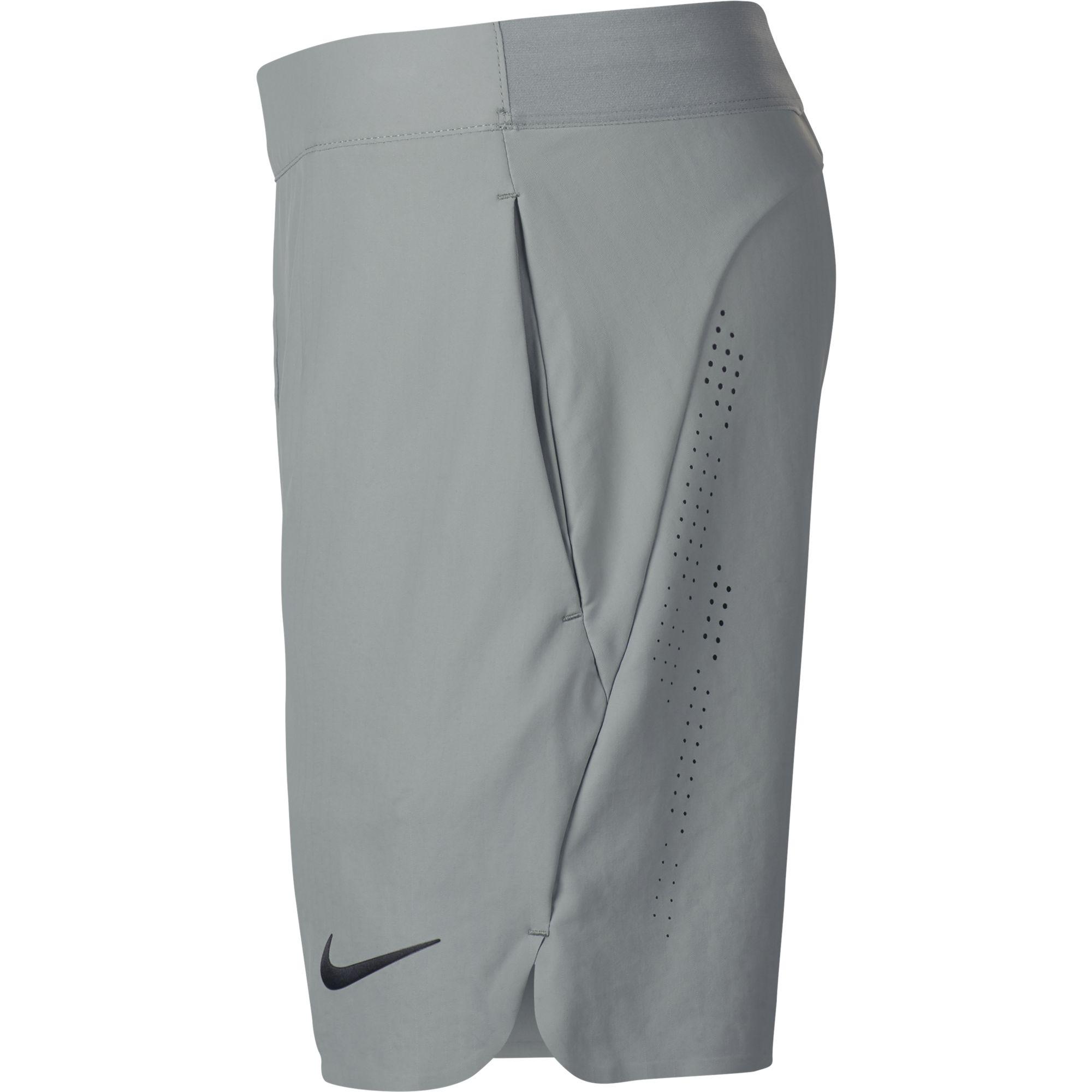 Nike Boys Court Ace Shorts - Light Pumice/Black - Tennisnuts.com