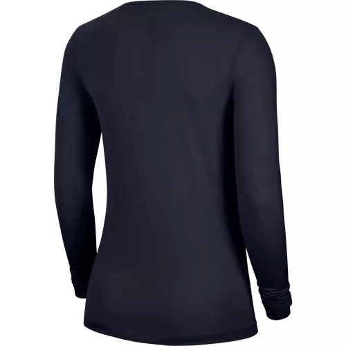 Nike Womens Long Sleeved Mesh Top - Navy Blue - Tennisnuts.com