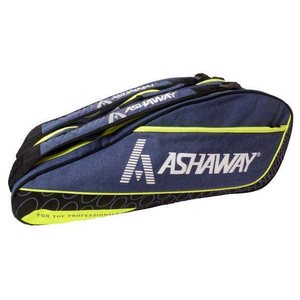 Ashaway 865 Triple Racket Bag - Blue/Lime/Black - Tennisnuts.com