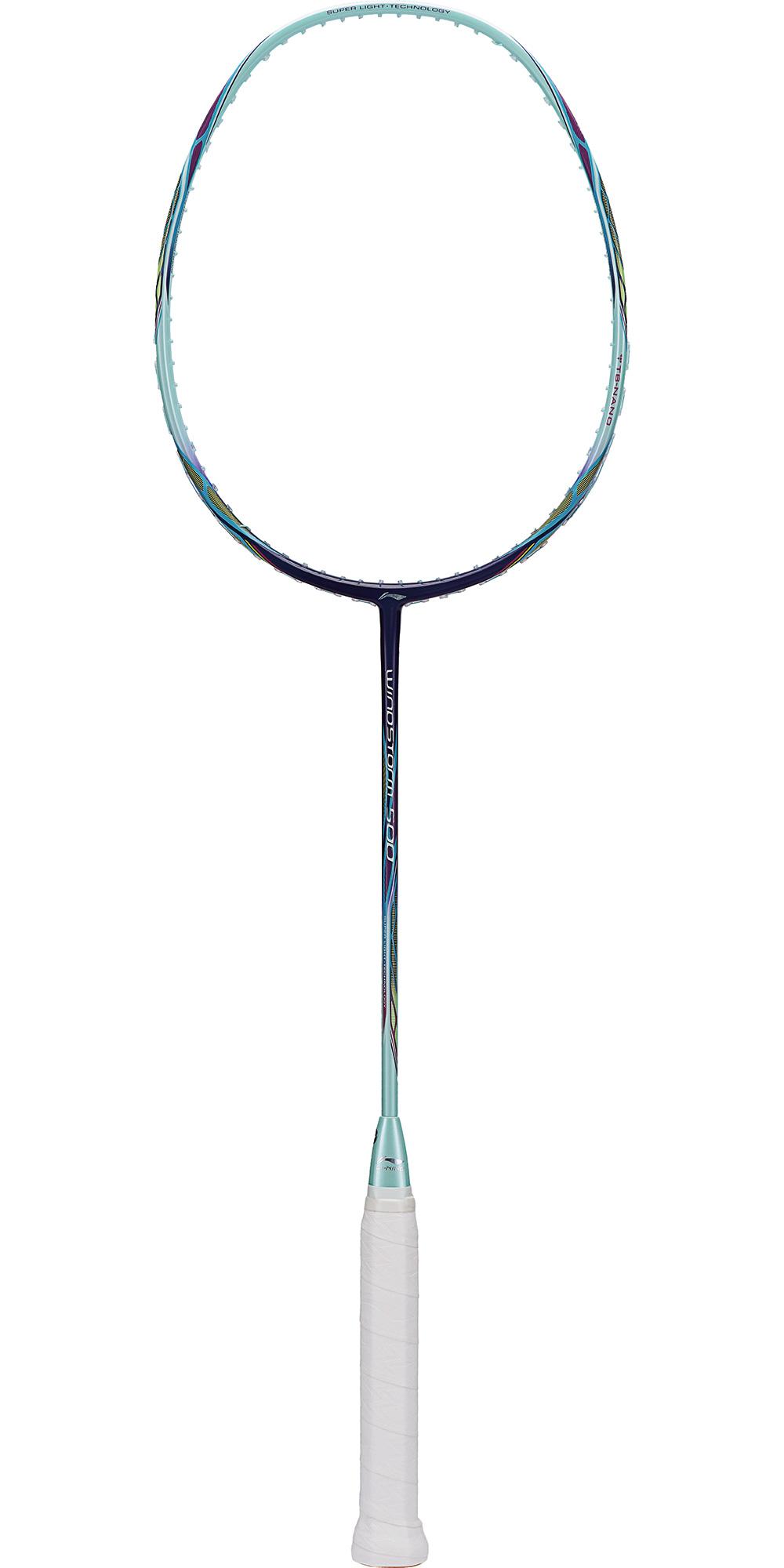 Li-Ning Windstorm 500 Badminton Racket - Blue/Cyan - Tennisnuts.com