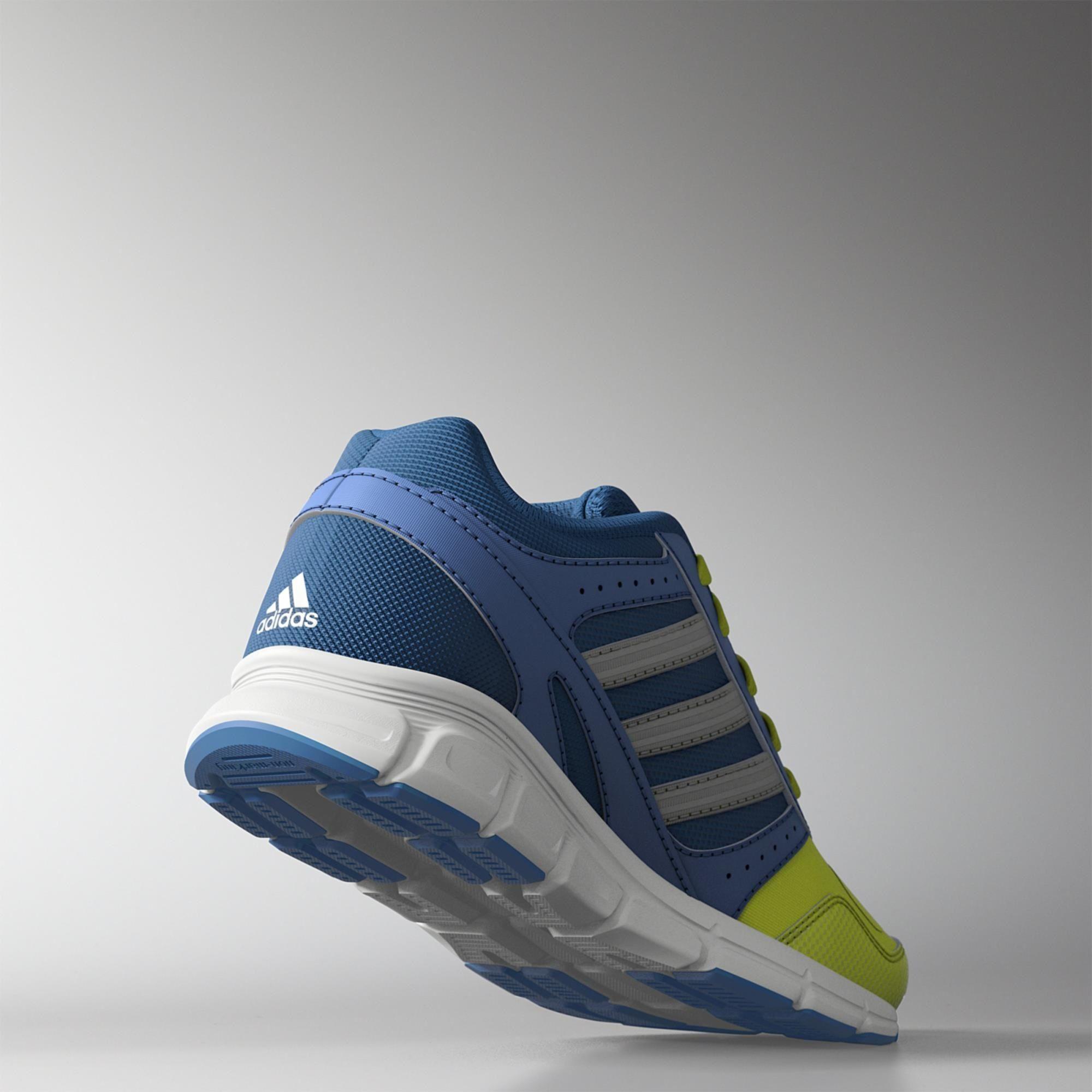 Adidas Kids Hyperfast Running Shoes - Blue/Yellow - Tennisnuts.com