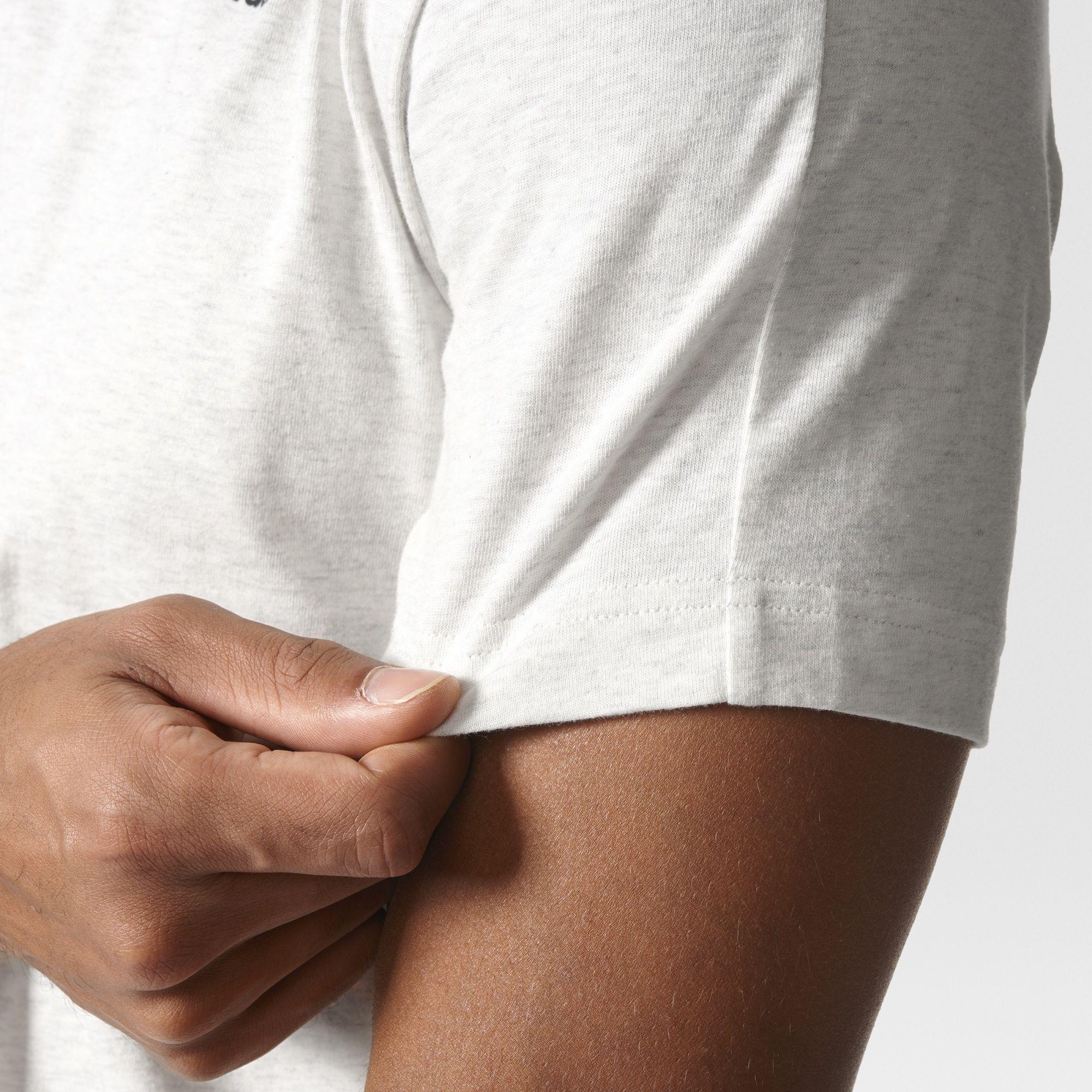 Adidas Mens Essentials Base Tee - White - Tennisnuts.com