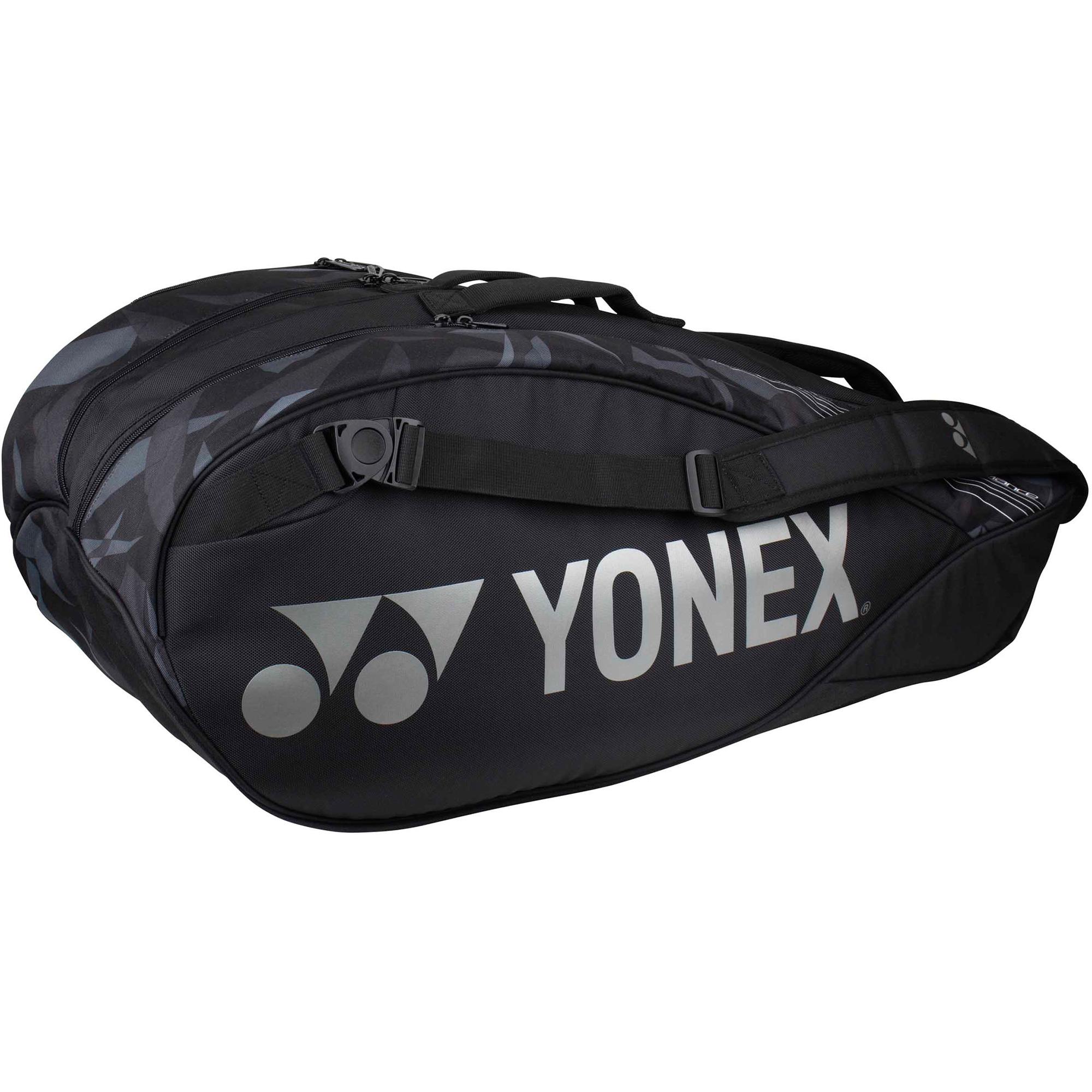 Yonex Pro 6 Racket Bag - Black/Silver - Tennisnuts.com