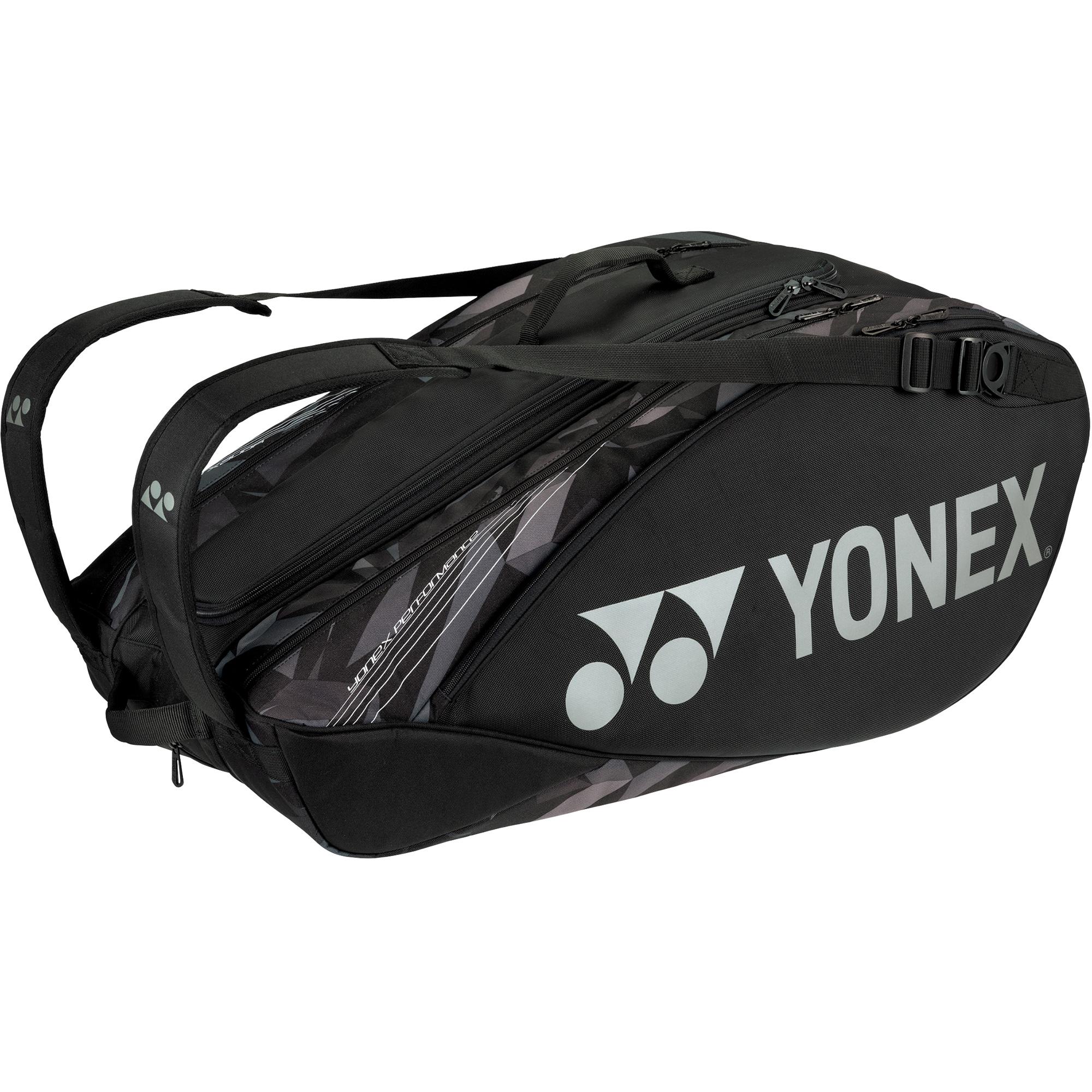 Yonex Pro 9 Racket Bag - Black/Silver - Tennisnuts.com