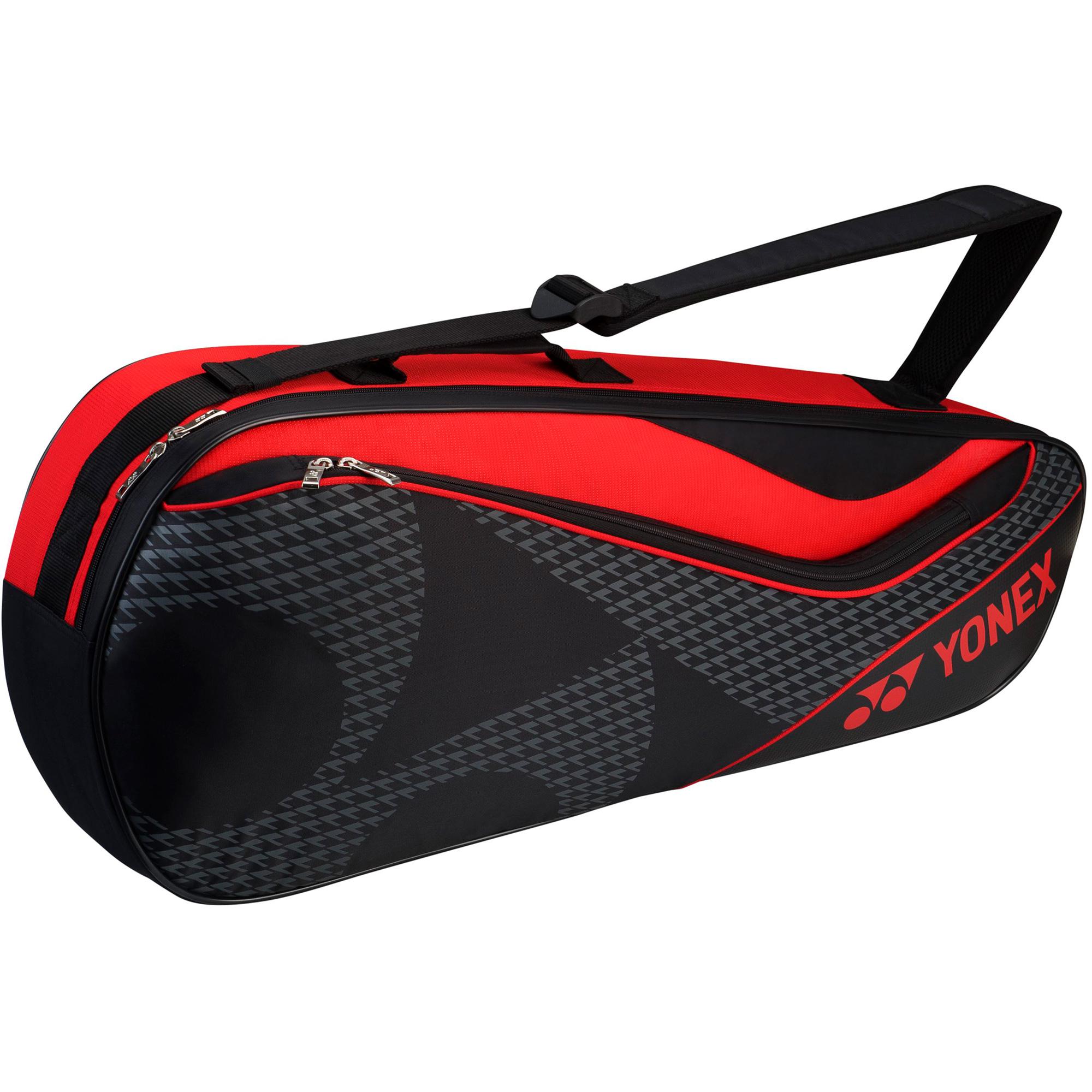 Yonex Active 3 Racket Bag (BAG8723EX) - Black/Red - Tennisnuts.com