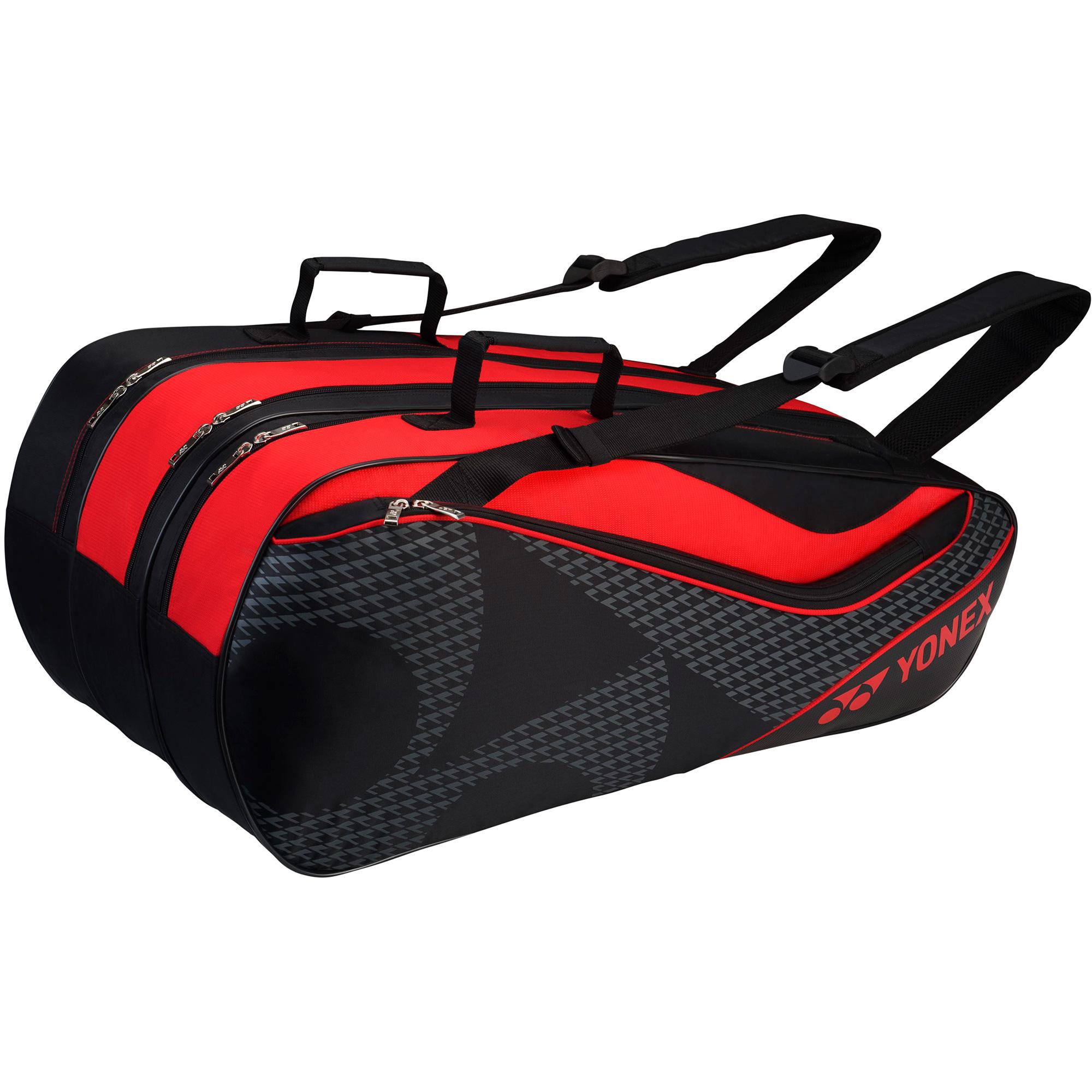 Yonex Active 9 Racket Bag (BAG8729EX) - Black/Red - Tennisnuts.com