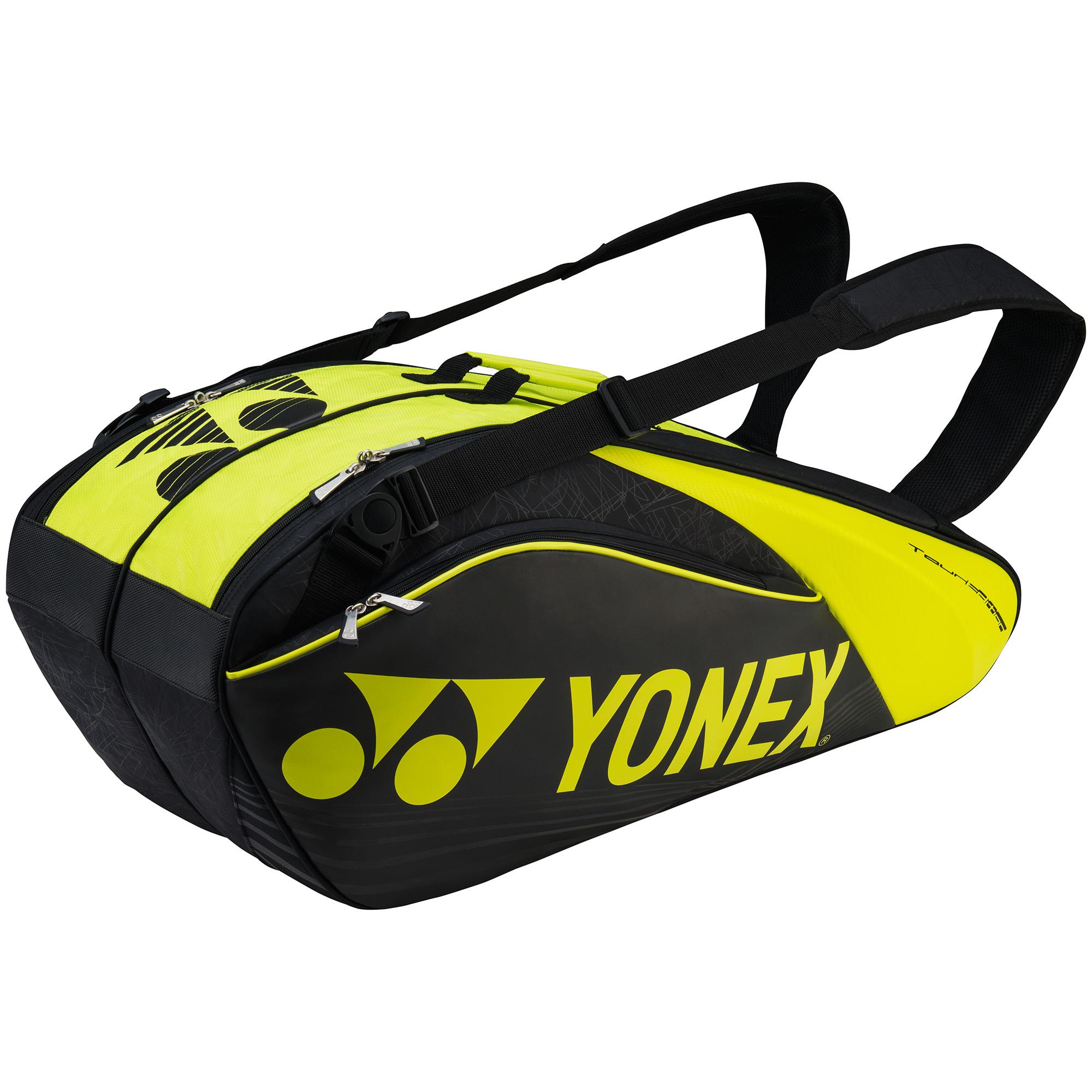 Yonex Pro 6 Racket Bag (BAG9626EX) - Black/Lime - Tennisnuts.com